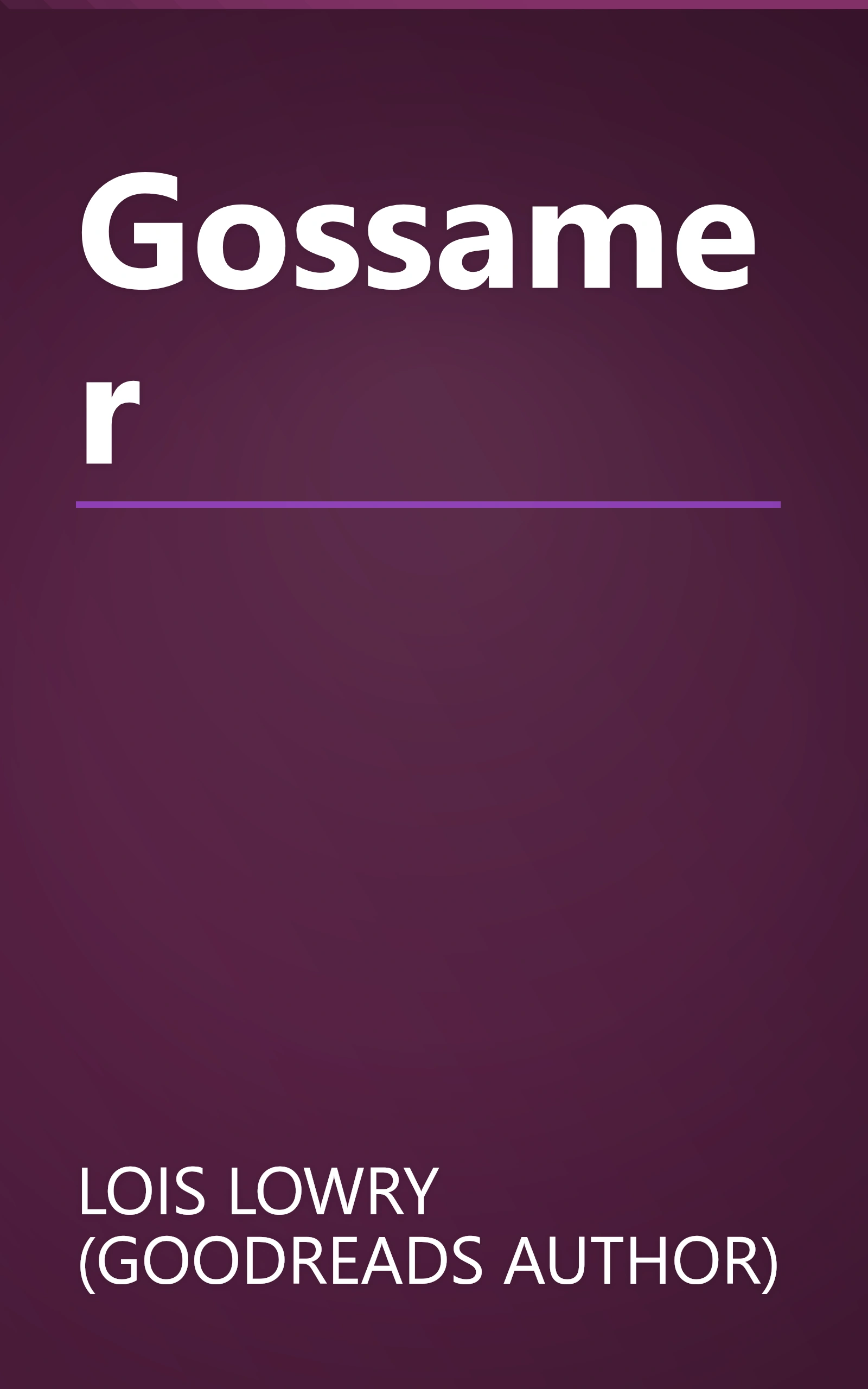Gossamer book cover