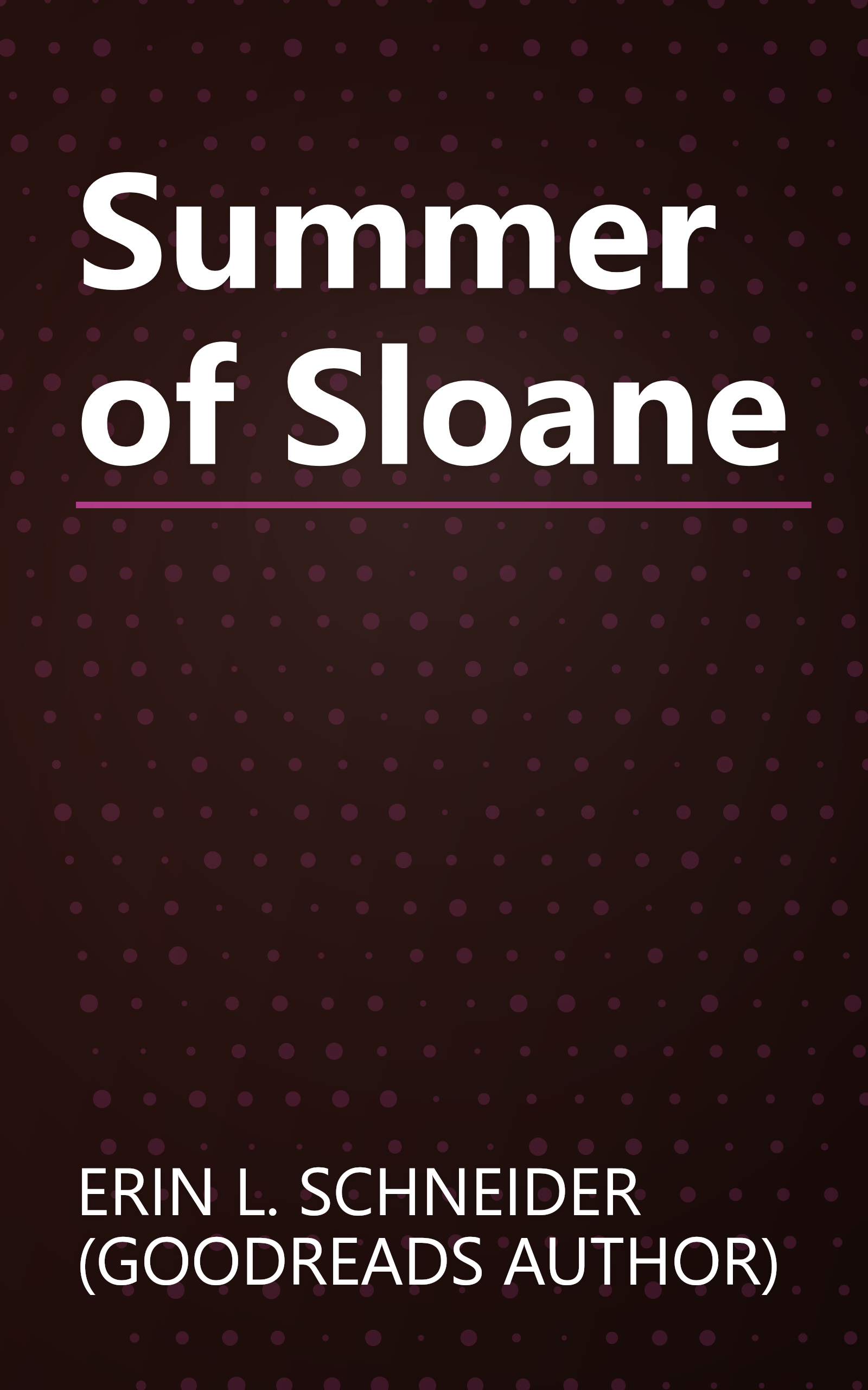Summer of Sloane book cover
