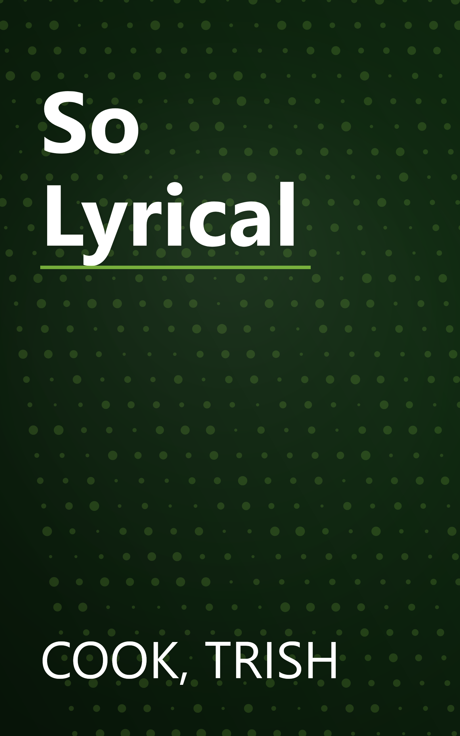 So Lyrical book cover