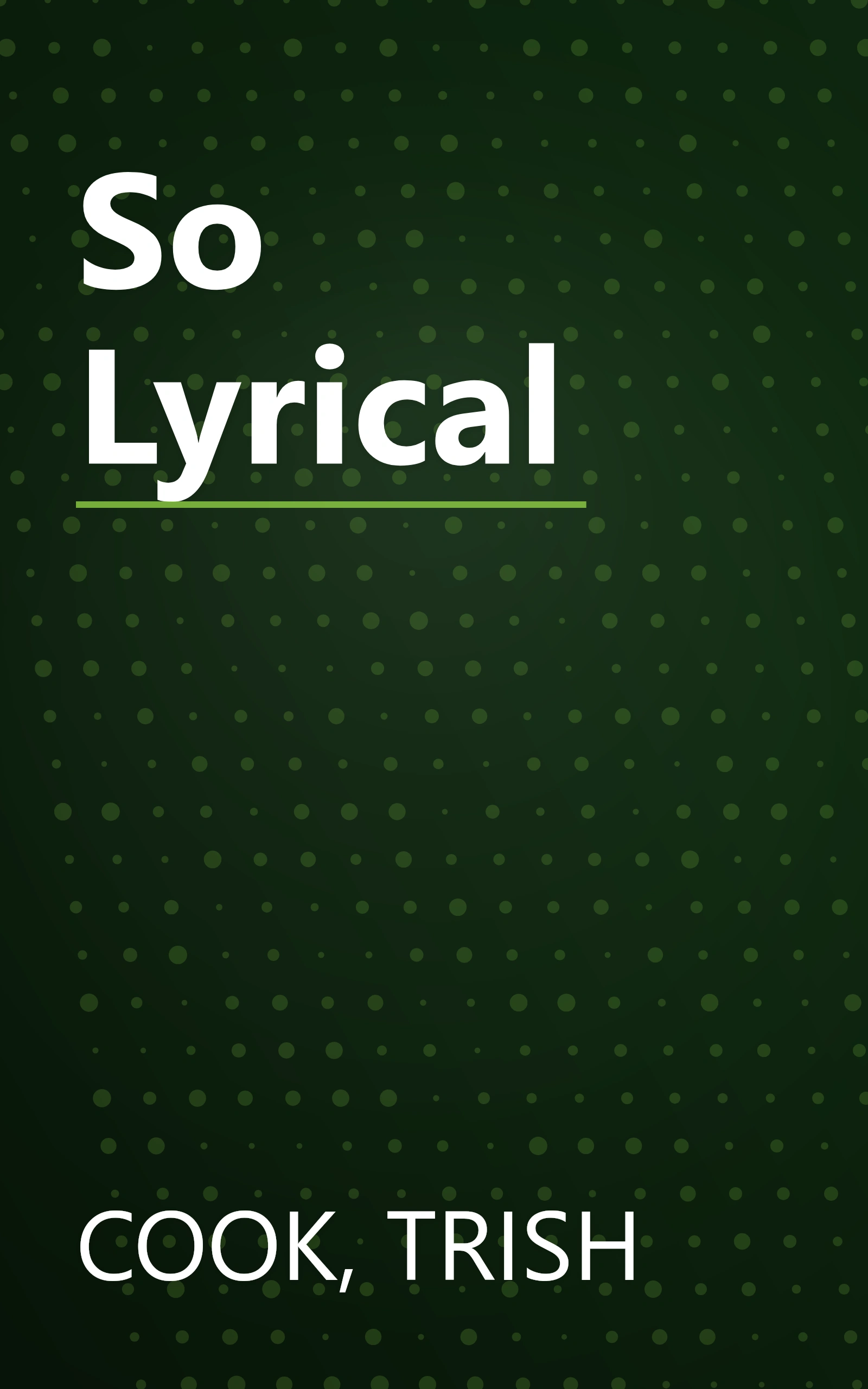 So Lyrical book cover