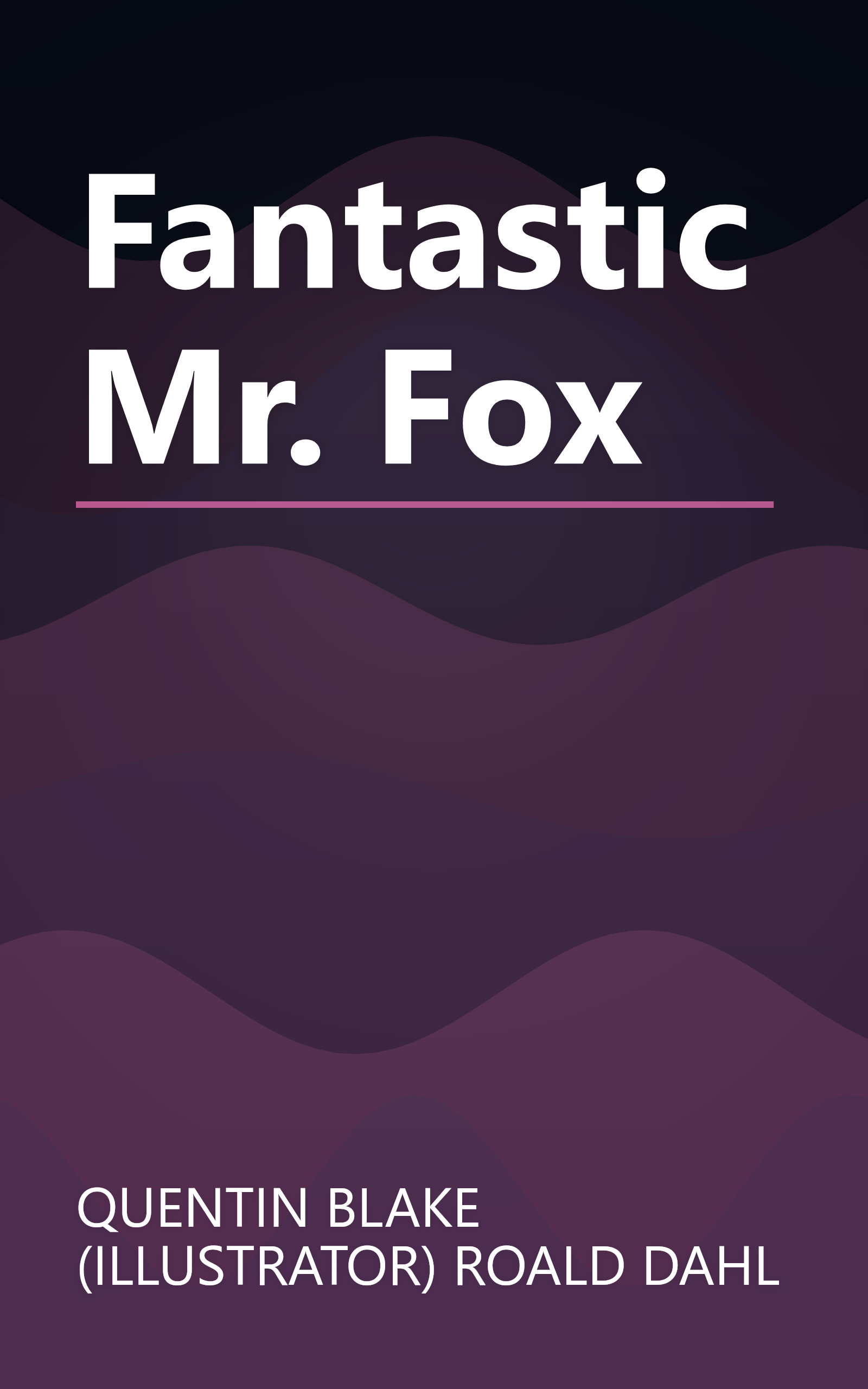 Fantastic Mr. Fox book cover