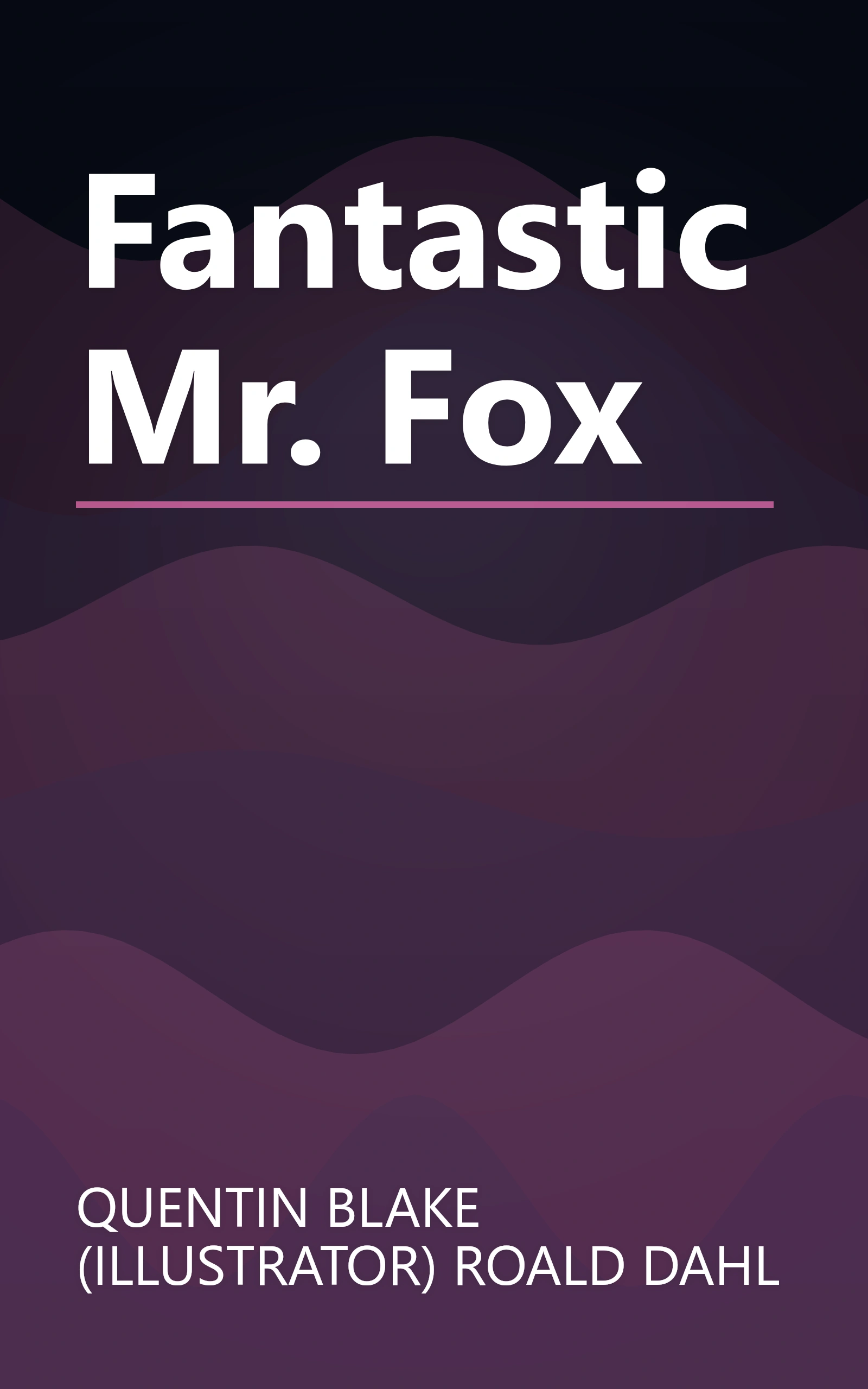 Fantastic Mr. Fox book cover