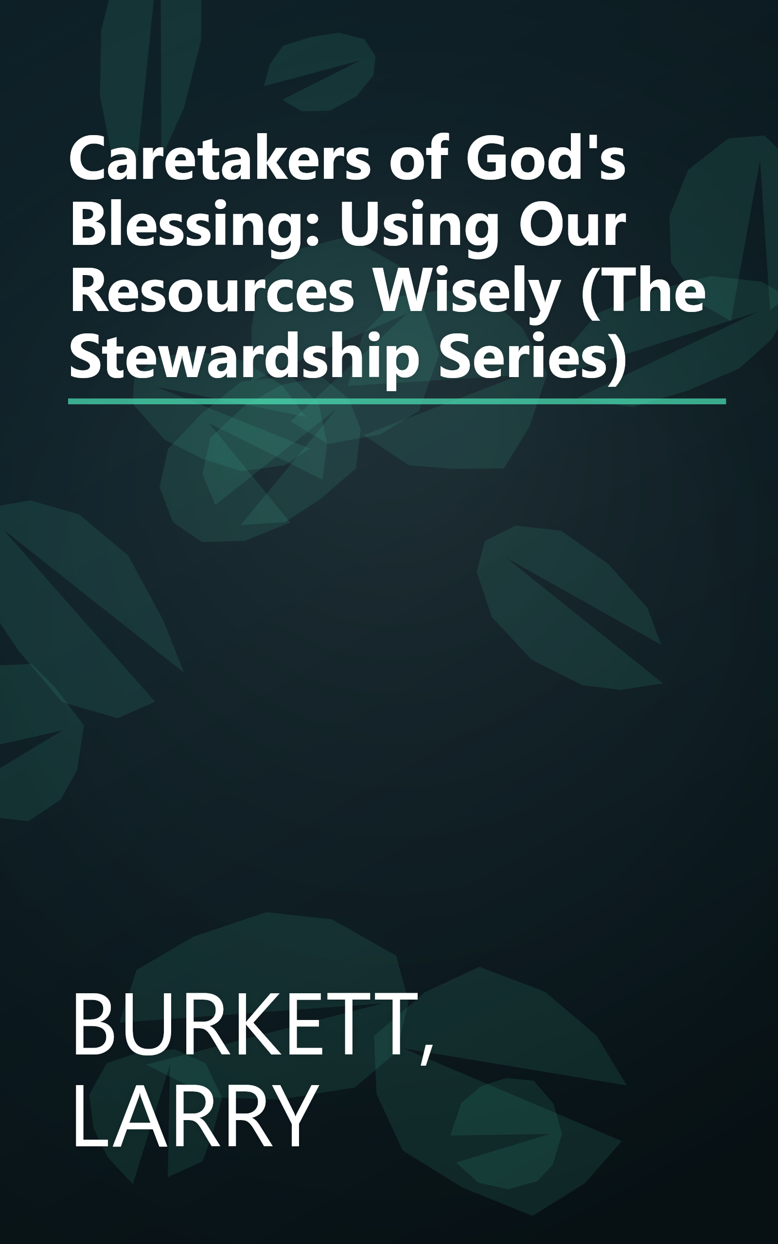 Caretakers of God's Blessing: Using Our Resources Wisely (The Stewardship Series) book cover
