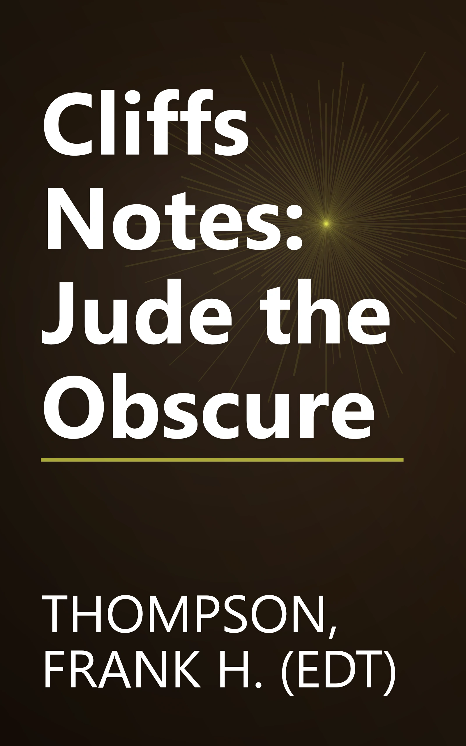 Cliffs Notes: Jude the Obscure book cover