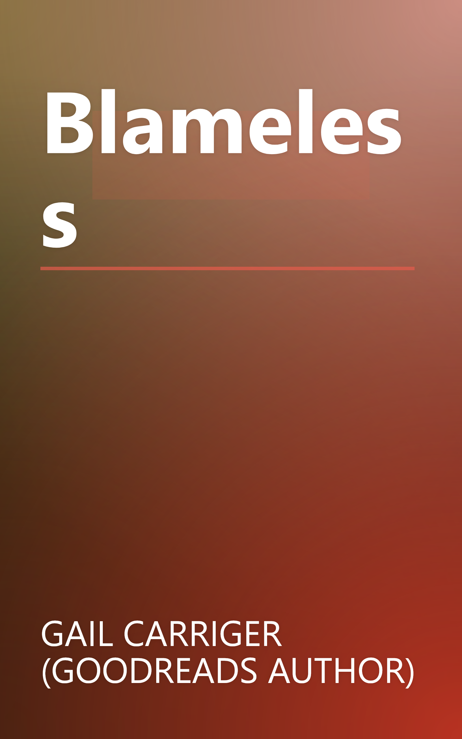 Blameless book cover