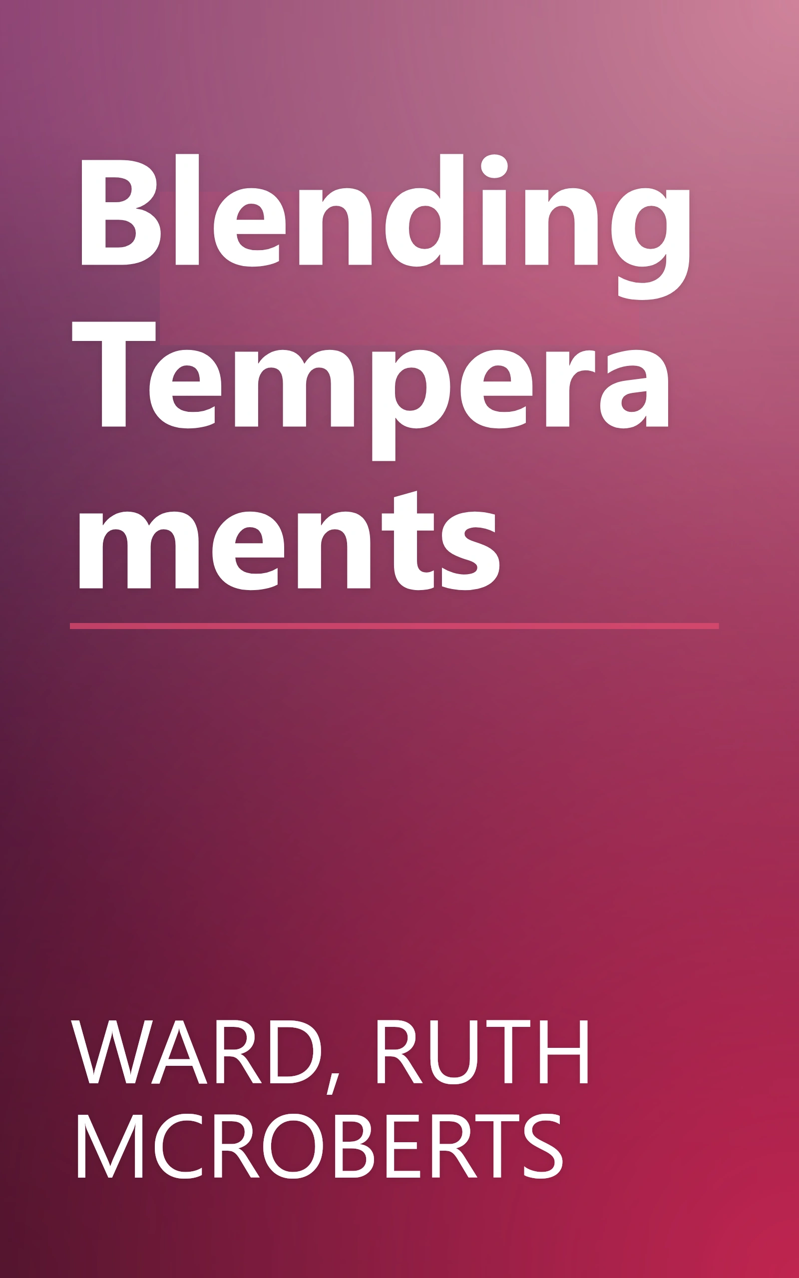 Blending Temperaments book cover