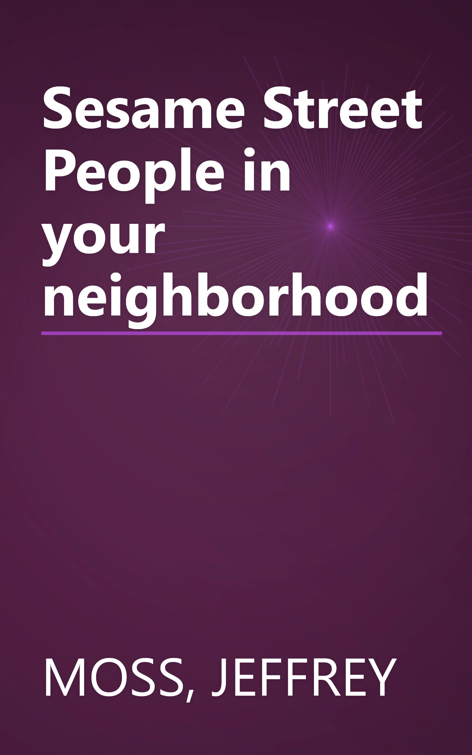 Sesame Street People in your neighborhood book cover