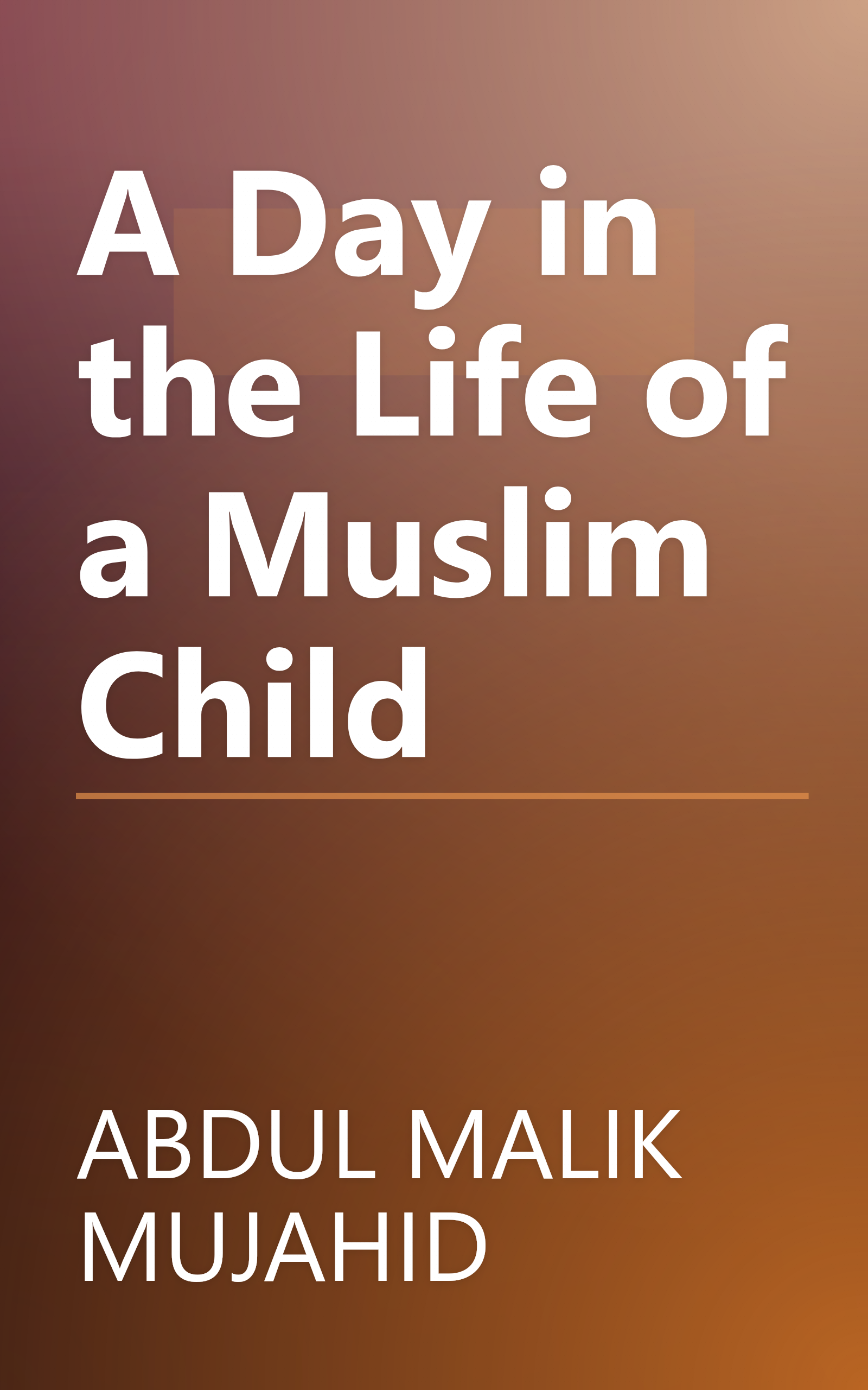 A Day in the Life of a Muslim Child book cover