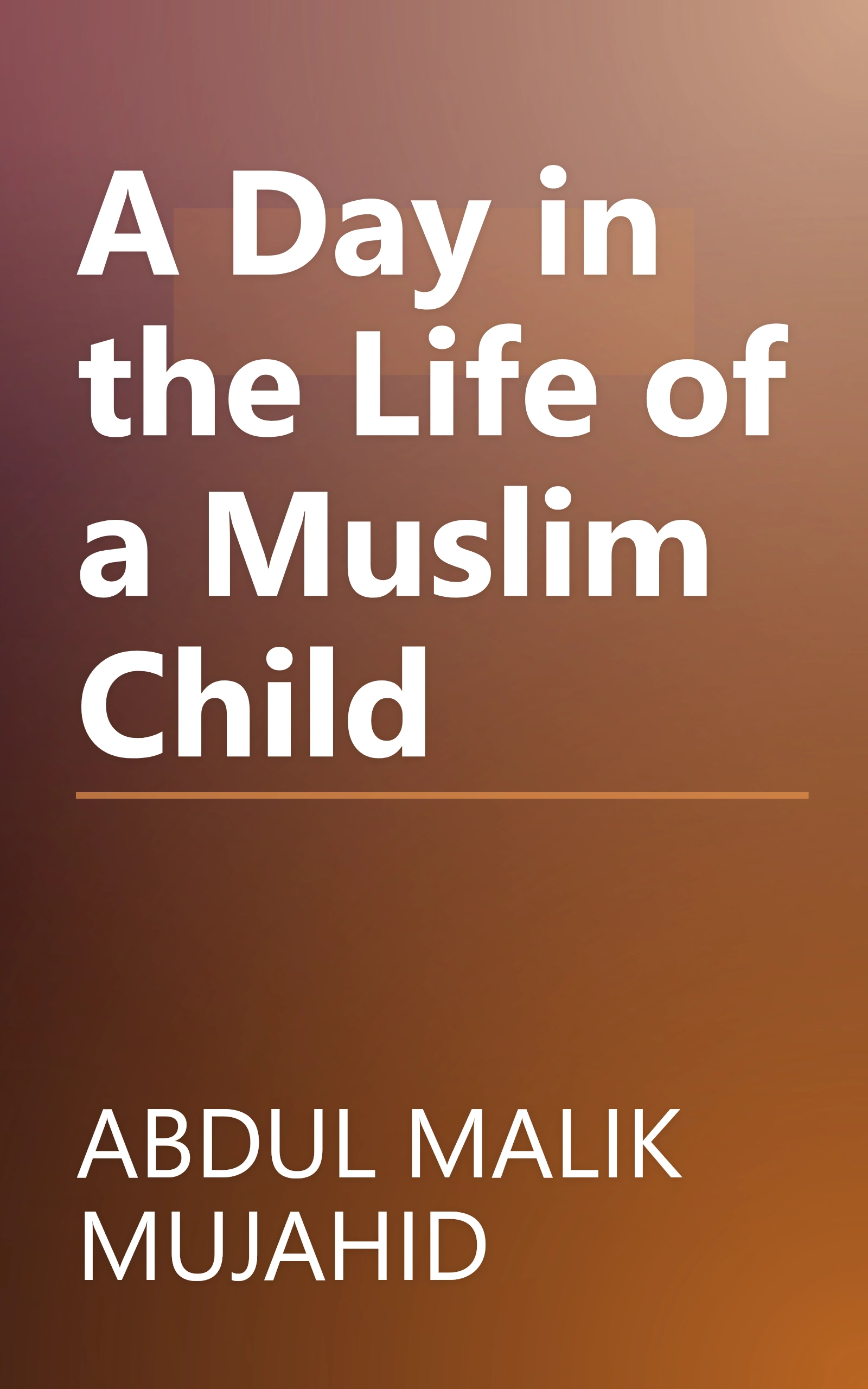 A Day in the Life of a Muslim Child book cover