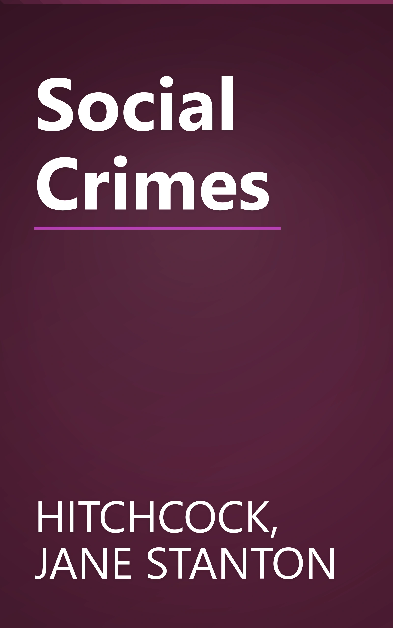 Social Crimes book cover