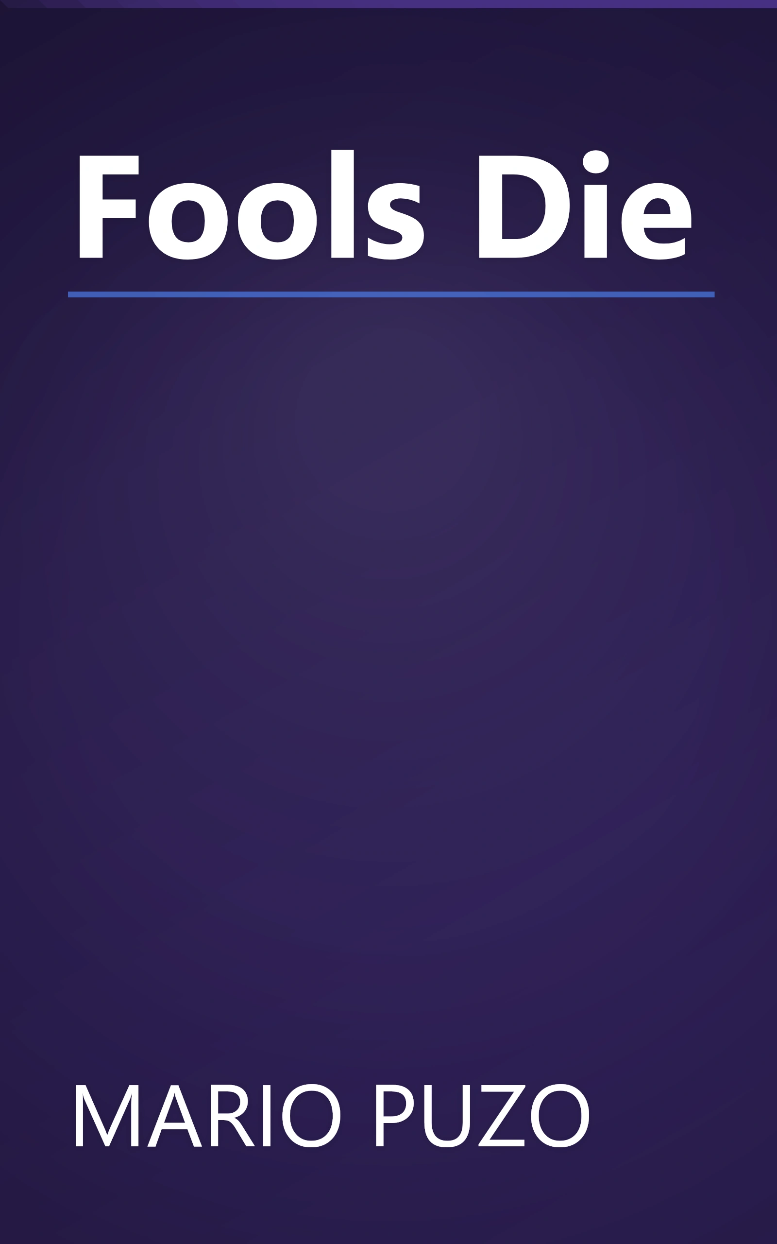 Fools Die book cover