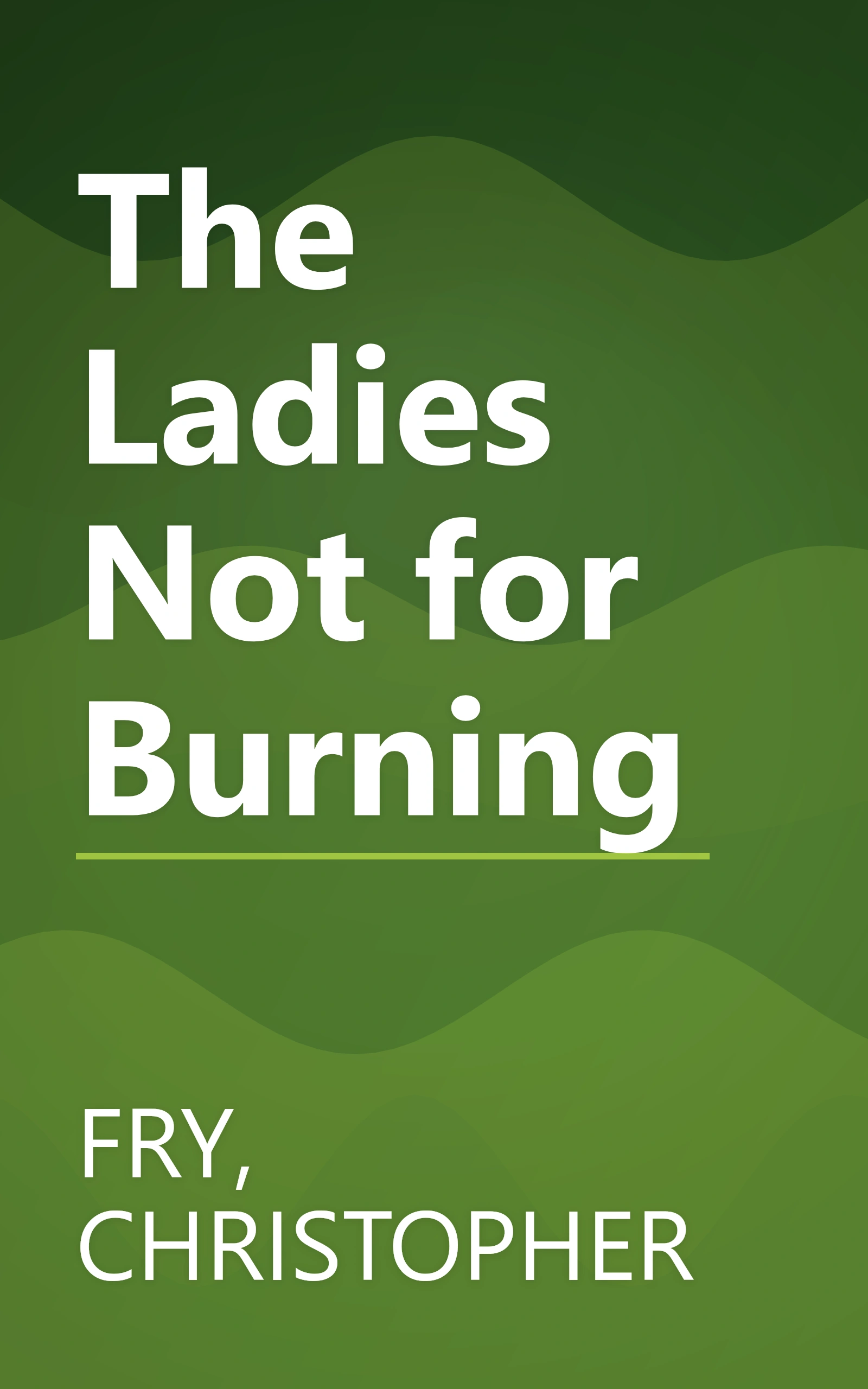 The Ladies Not for Burning book cover