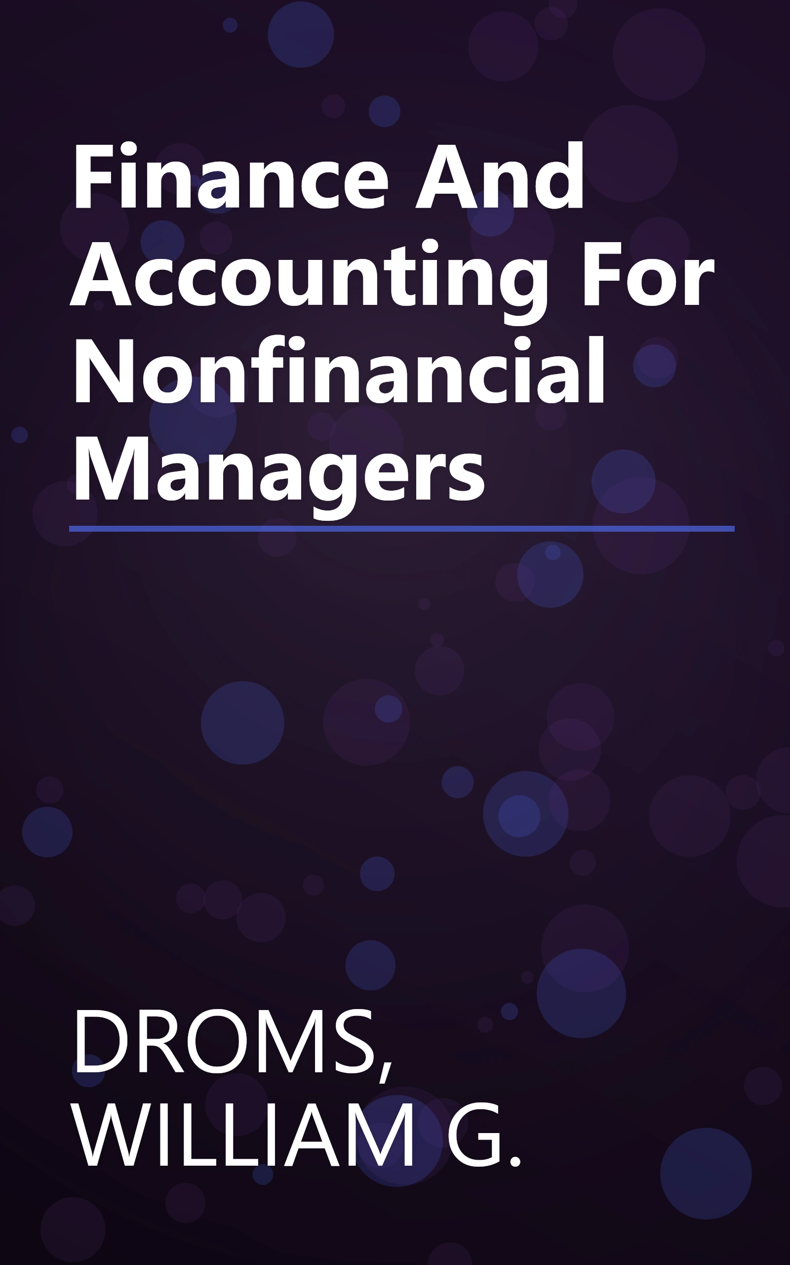 Finance And Accounting For Nonfinancial Managers book cover