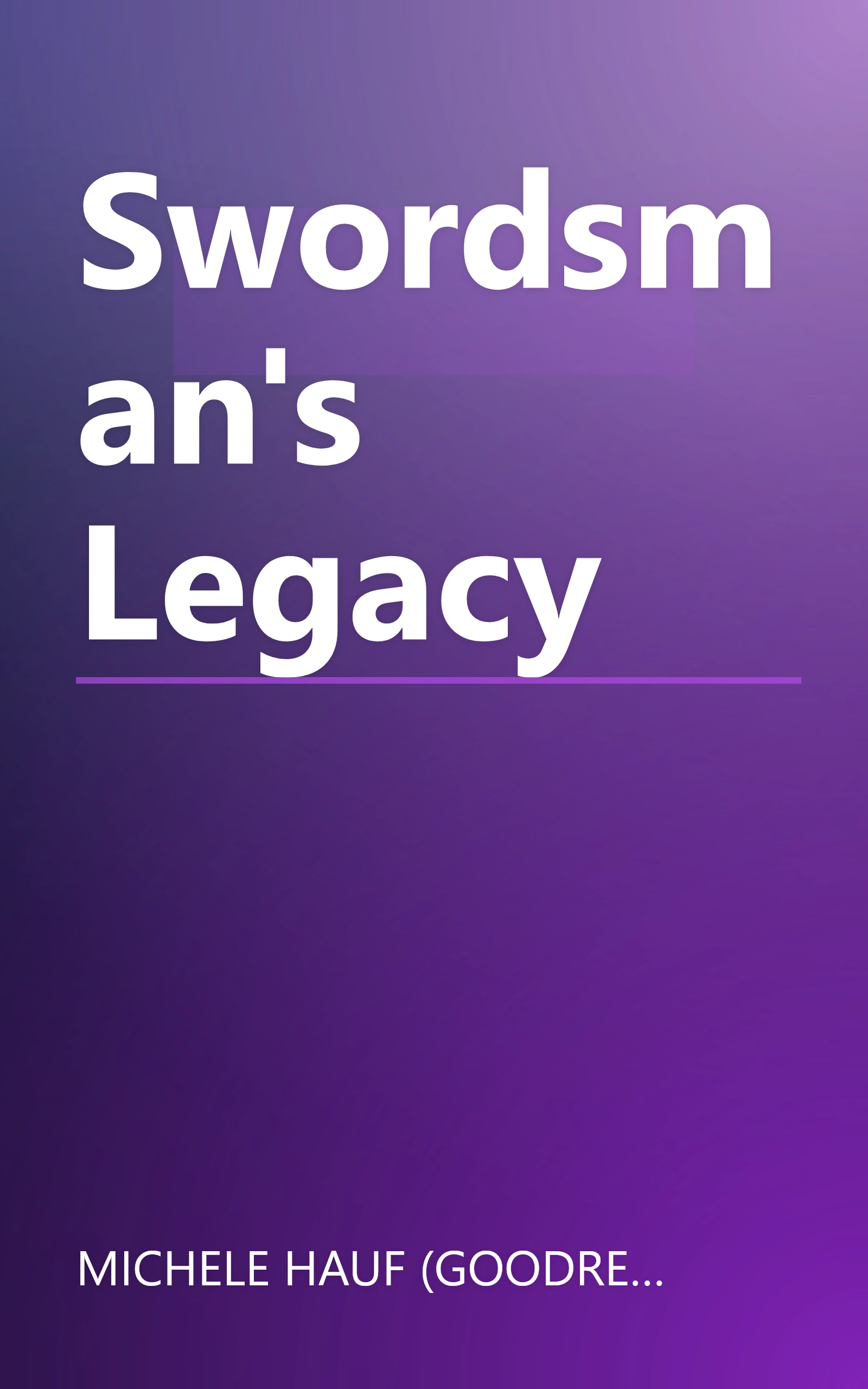 Swordsman's Legacy book cover