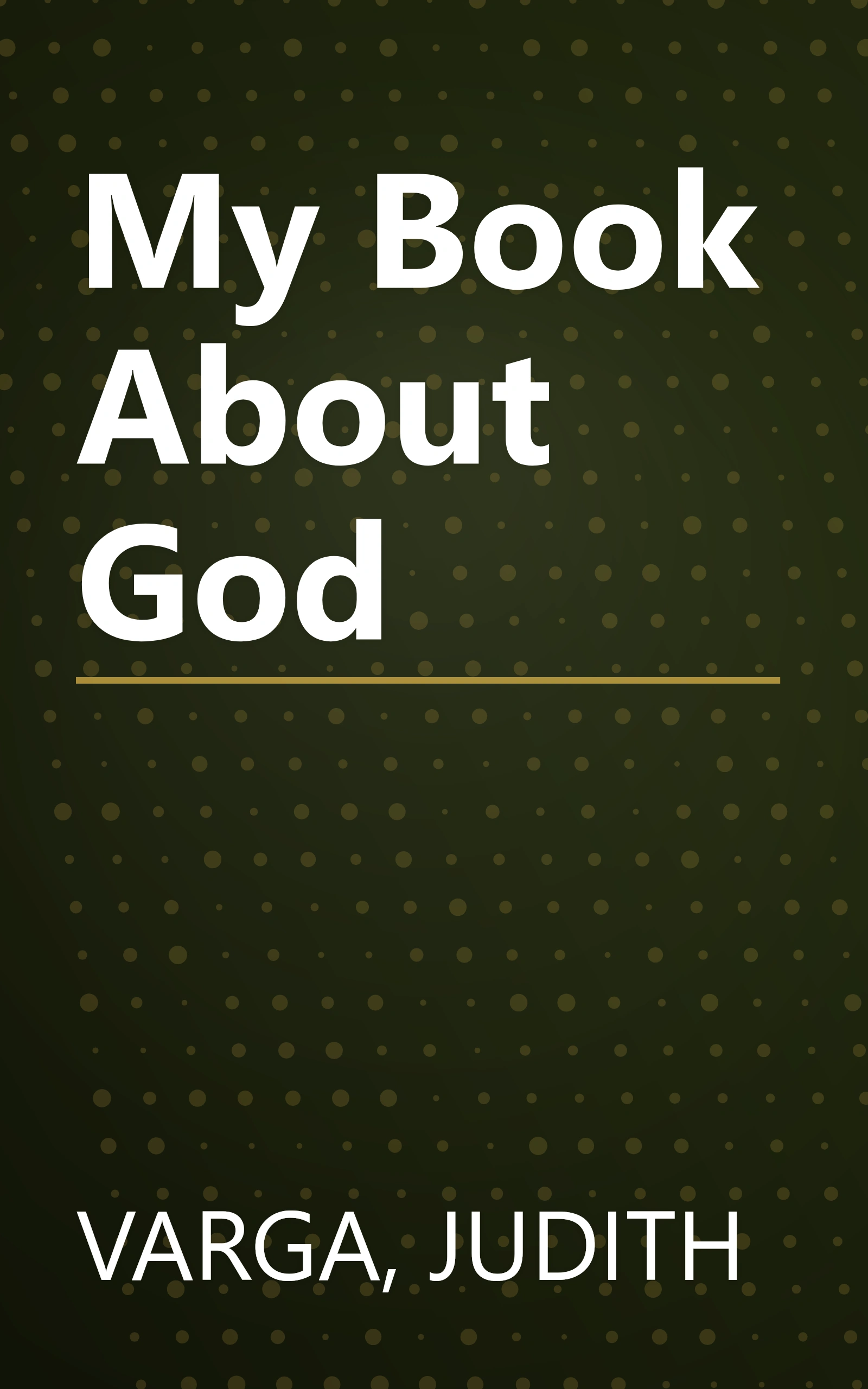 My Book About God book cover