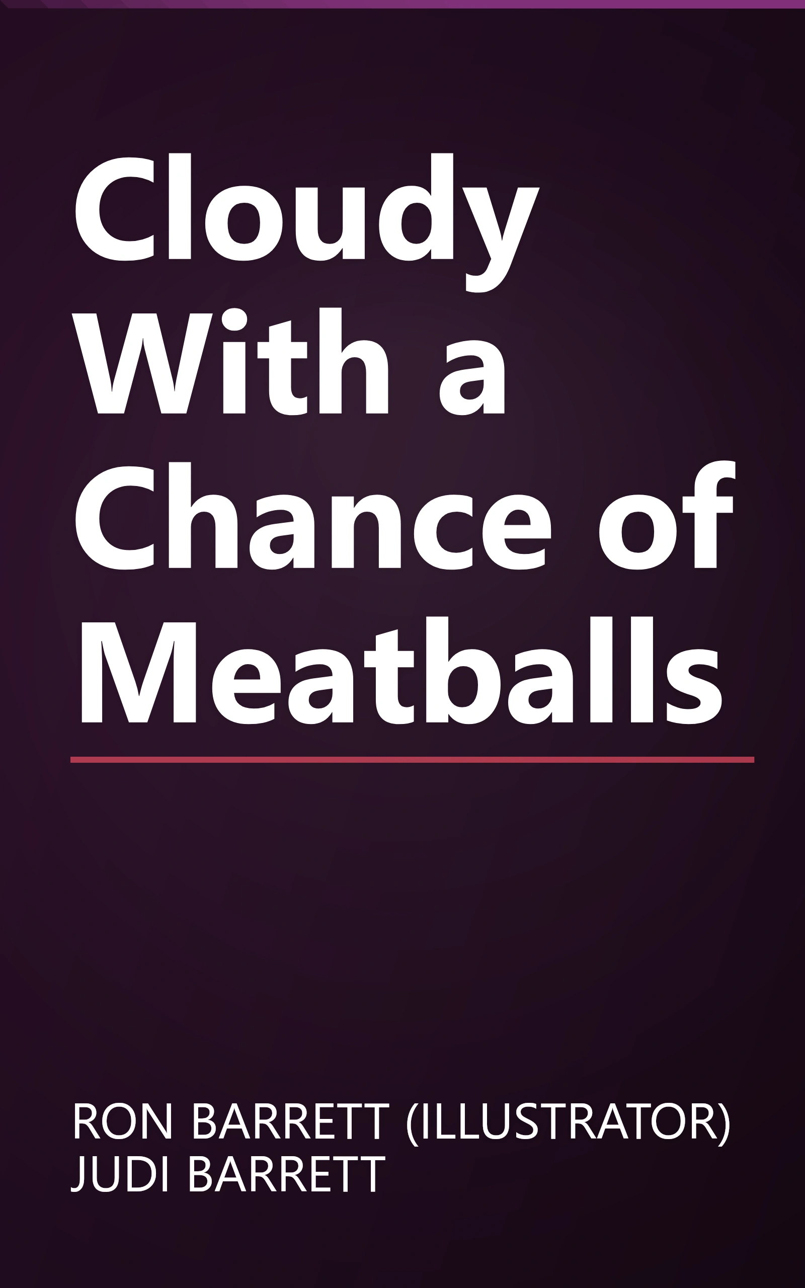 Cloudy With a Chance of Meatballs book cover