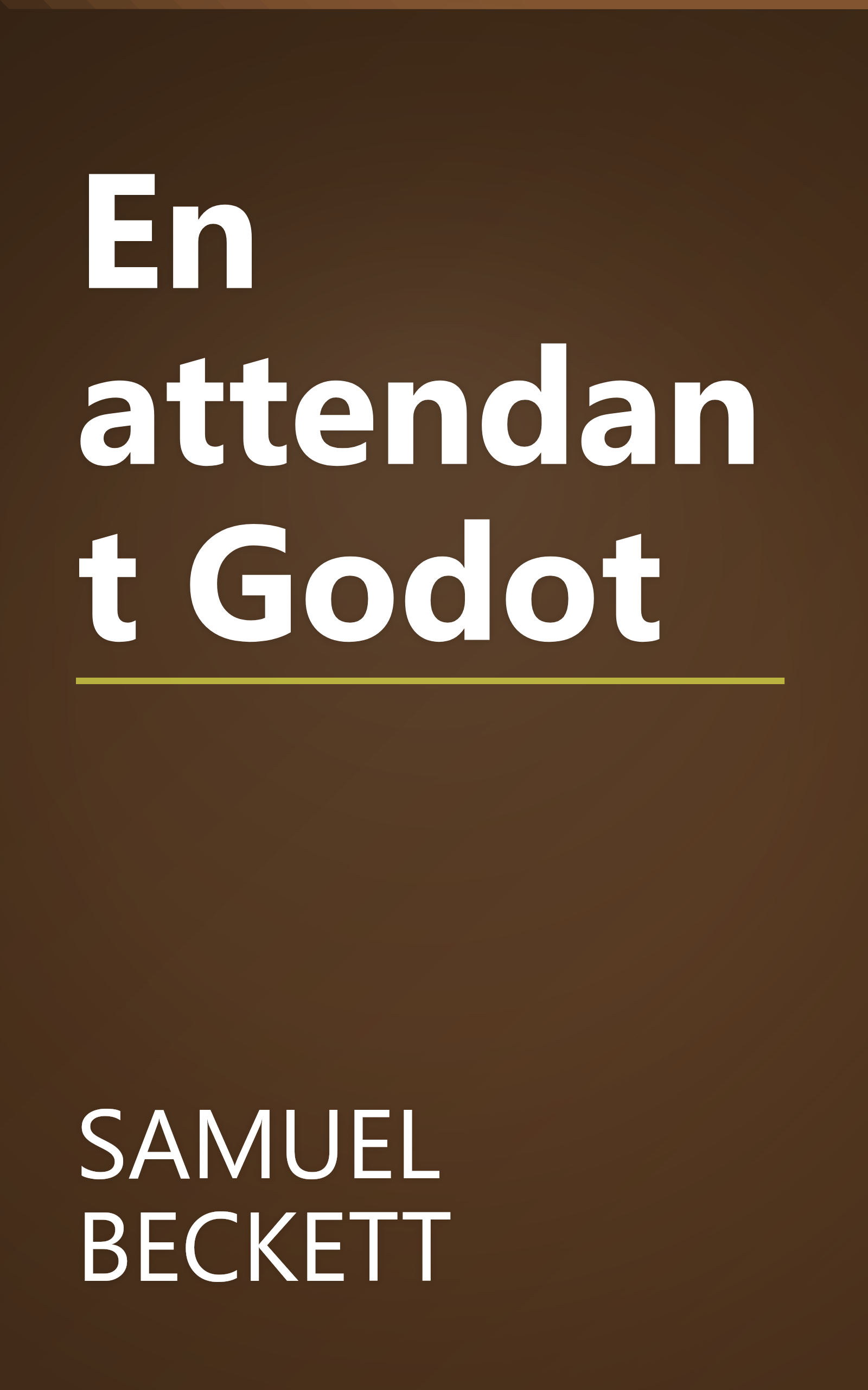En attendant Godot book cover