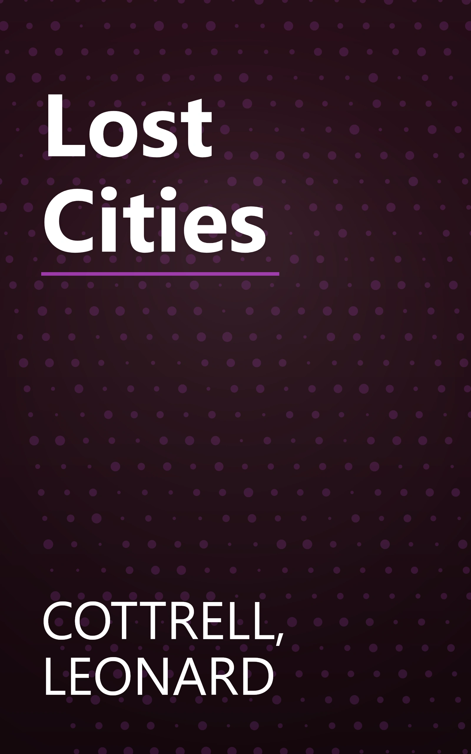 Lost Cities book cover