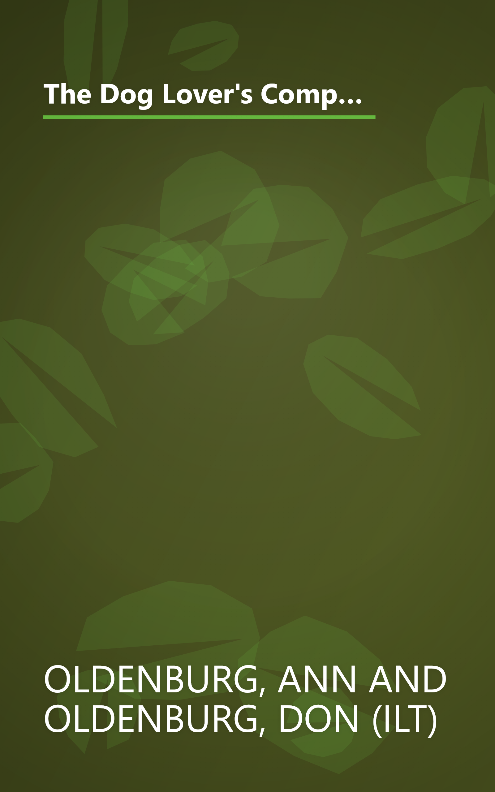 The Dog Lover's Companion to Washington, D.C. and Baltimore: The Inside Scoop on Where to Take Your Dog (Dog Lover's Companion Guides) book cover