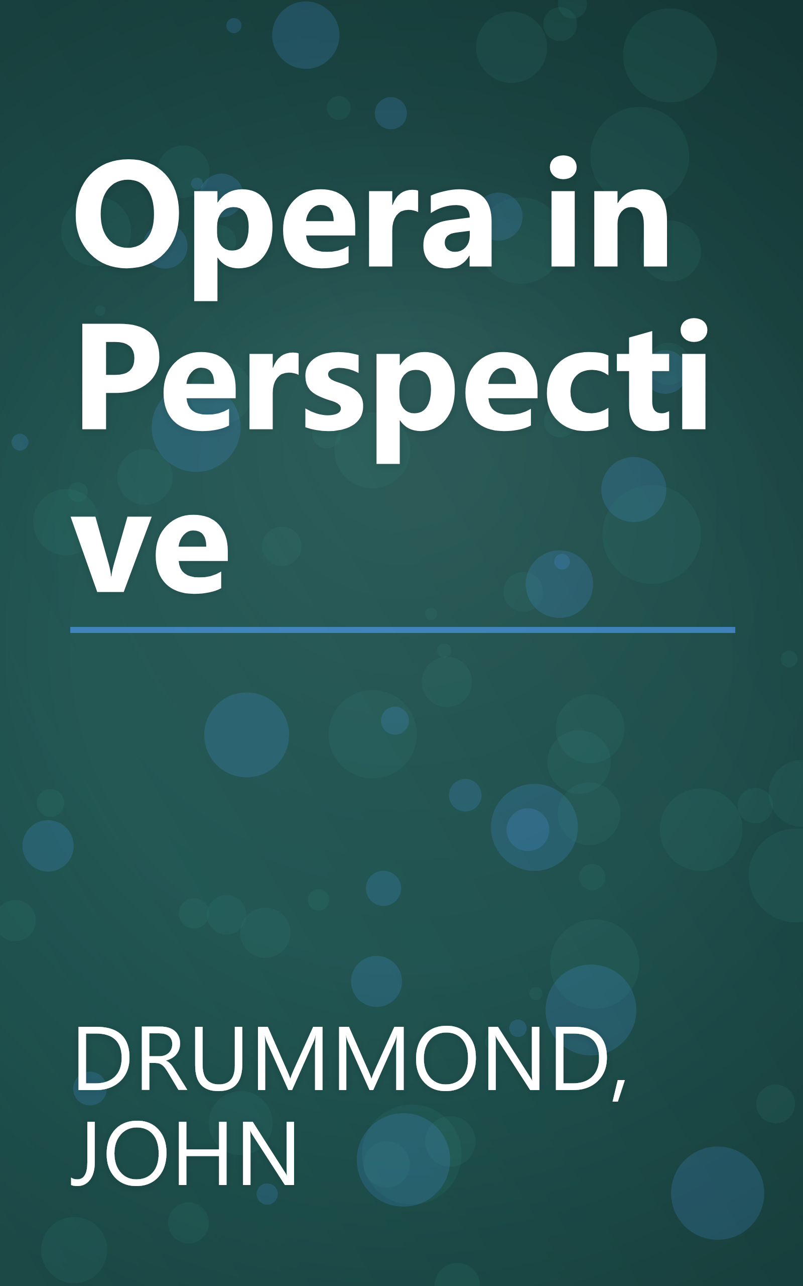 Opera in Perspective book cover