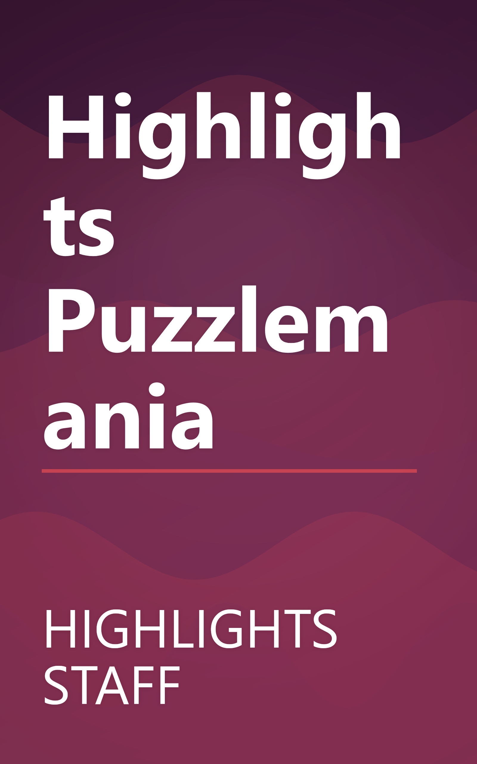 Highlights Puzzlemania book cover