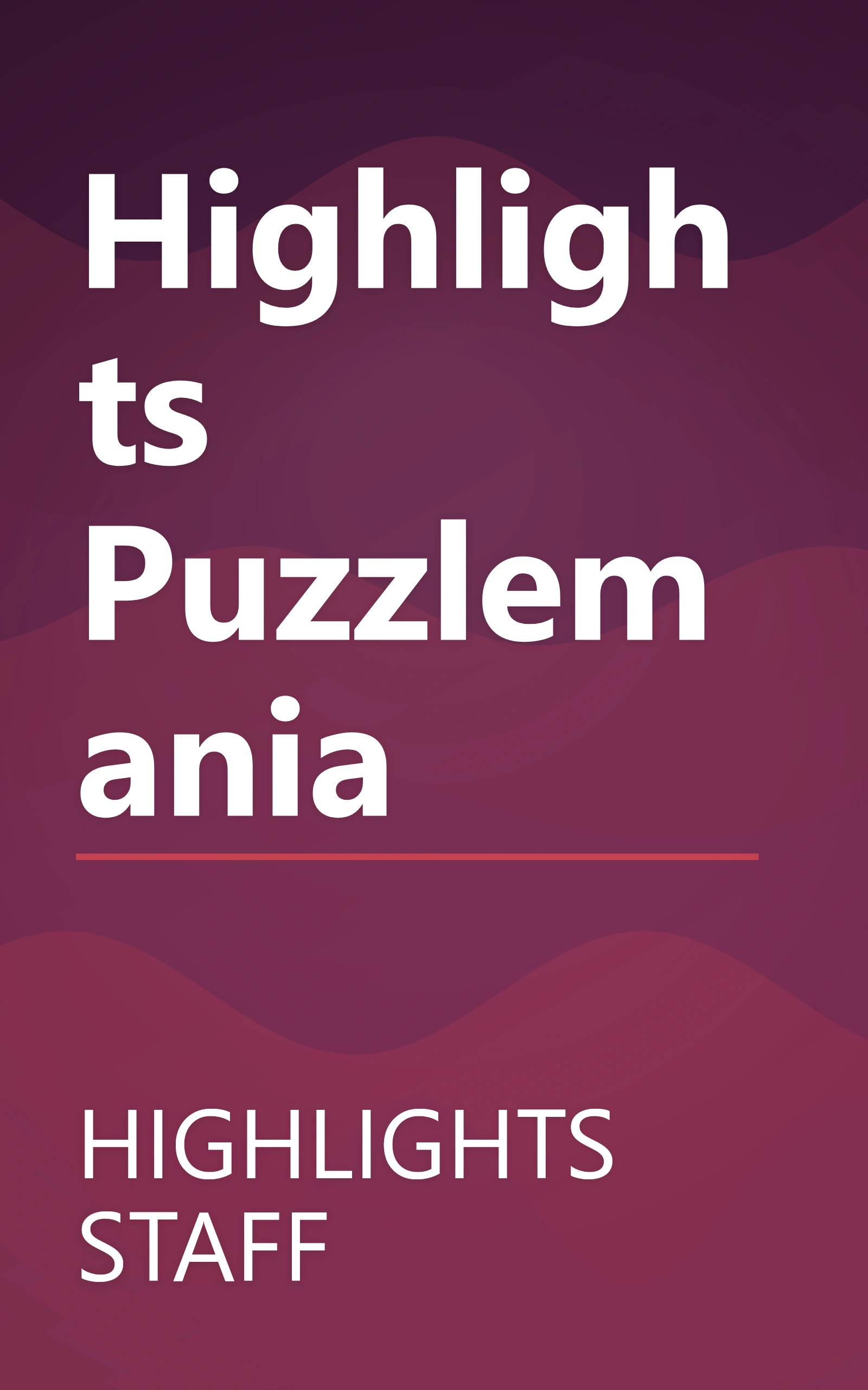 Highlights Puzzlemania book cover