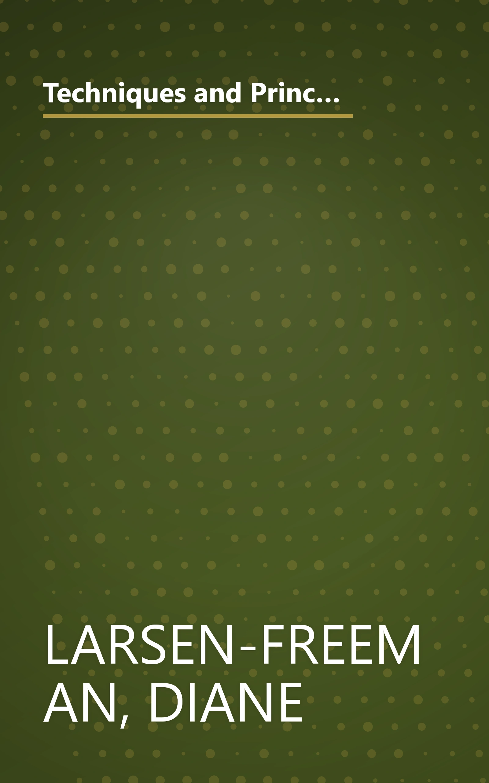 Techniques and Principles in Teaching English (Teaching Techniques in English as a Second Language) (Spanish Edition) book cover