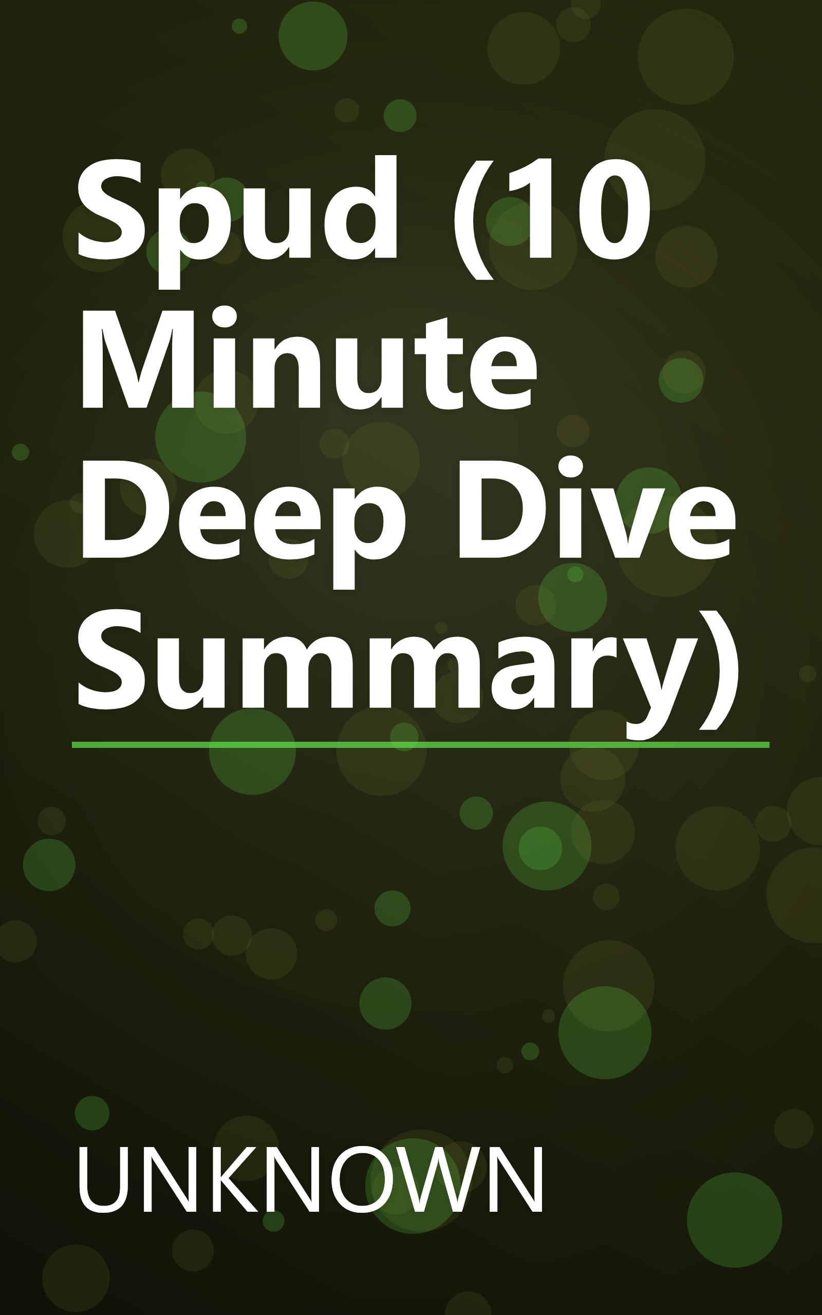 Spud (10 Minute   Deep Dive Summary) book cover