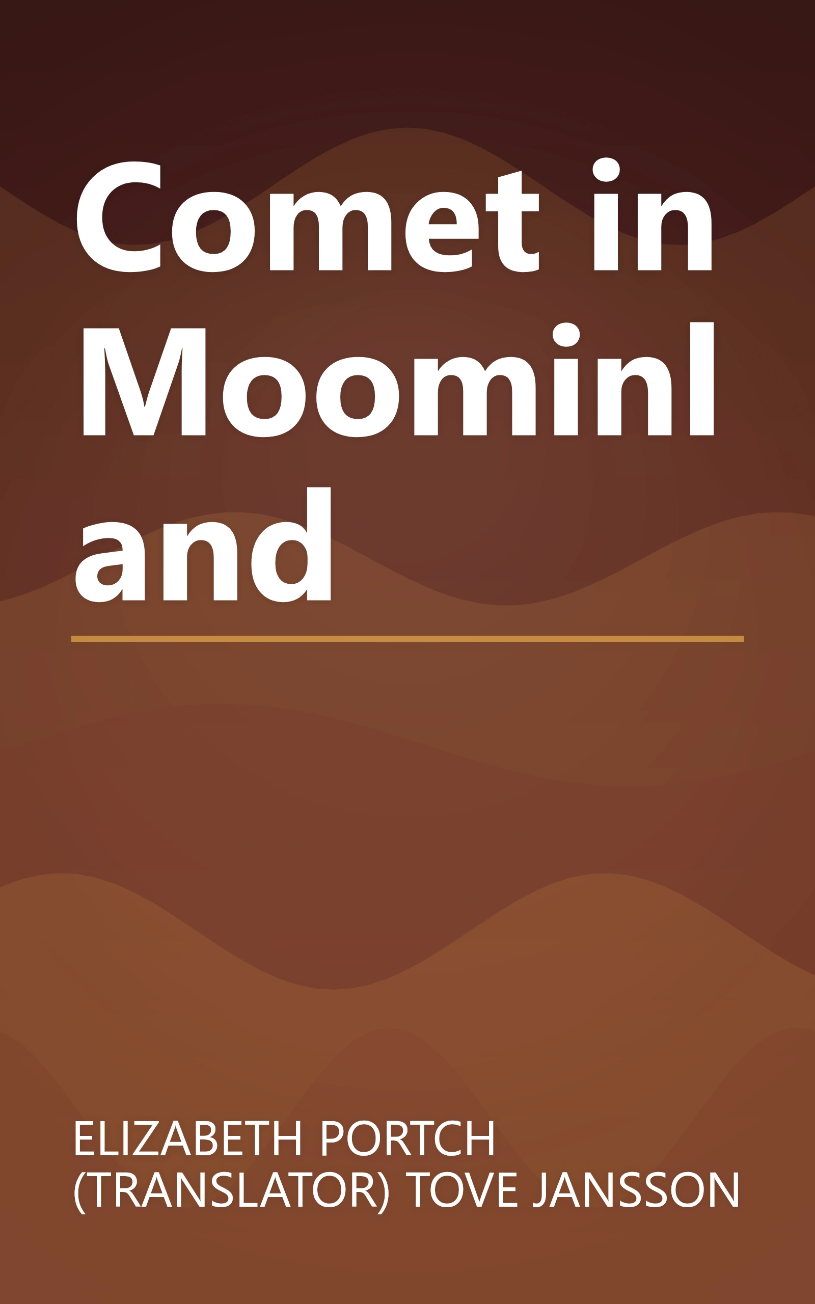 Comet in Moominland book cover
