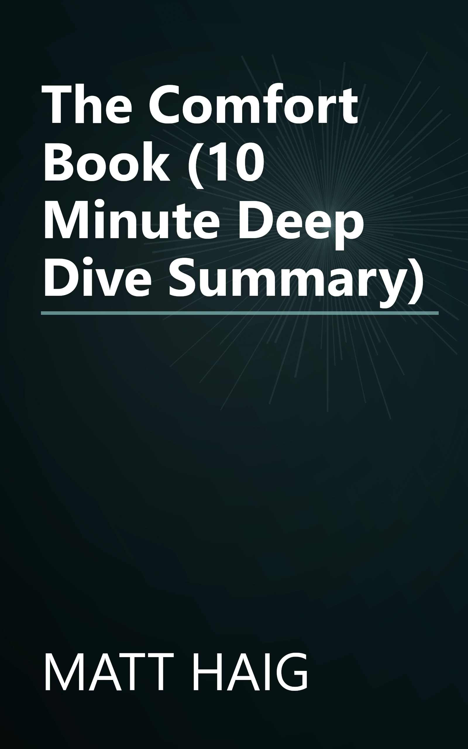 The Comfort Book (10 Minute   Deep Dive Summary) book cover