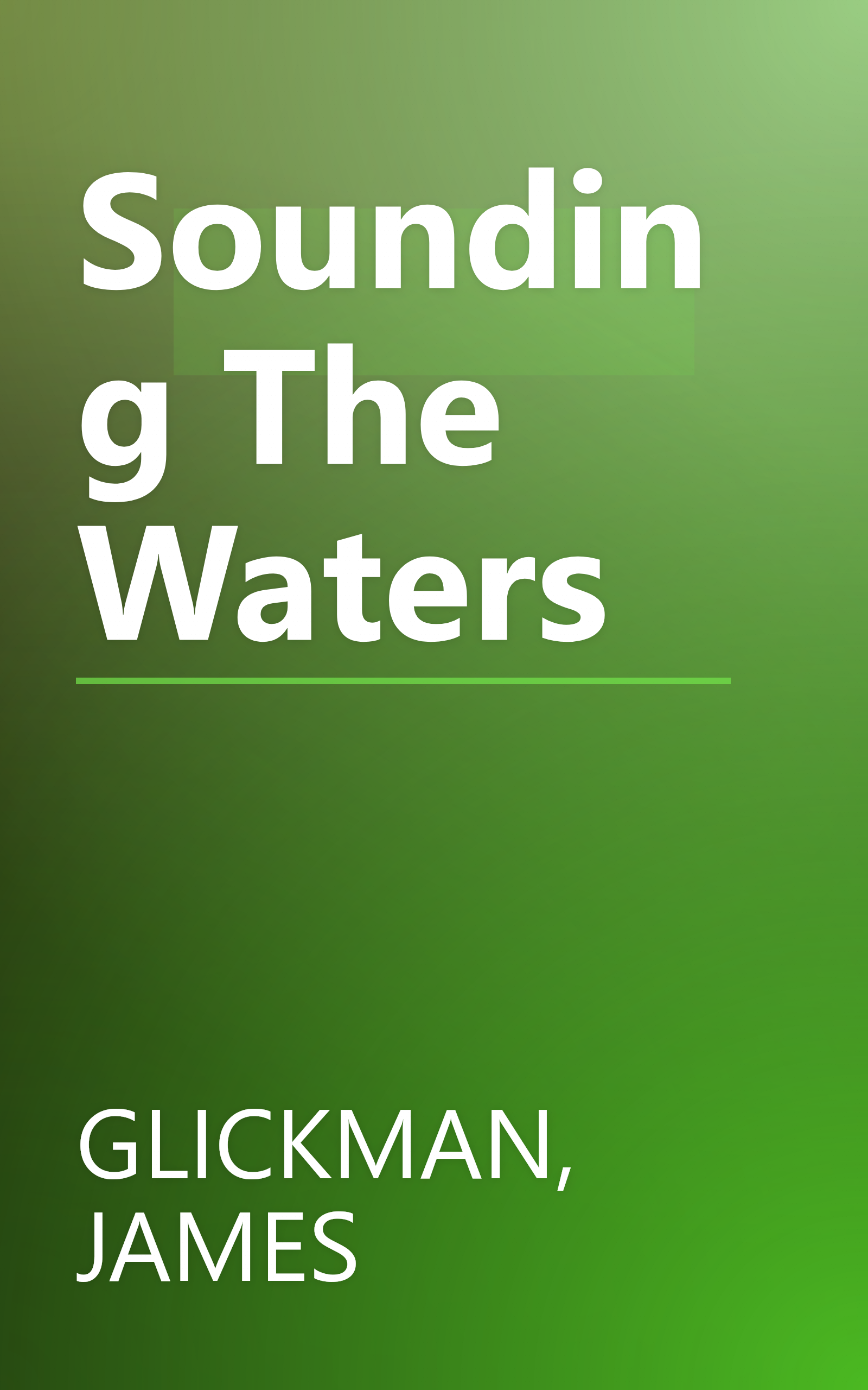 Sounding The Waters book cover