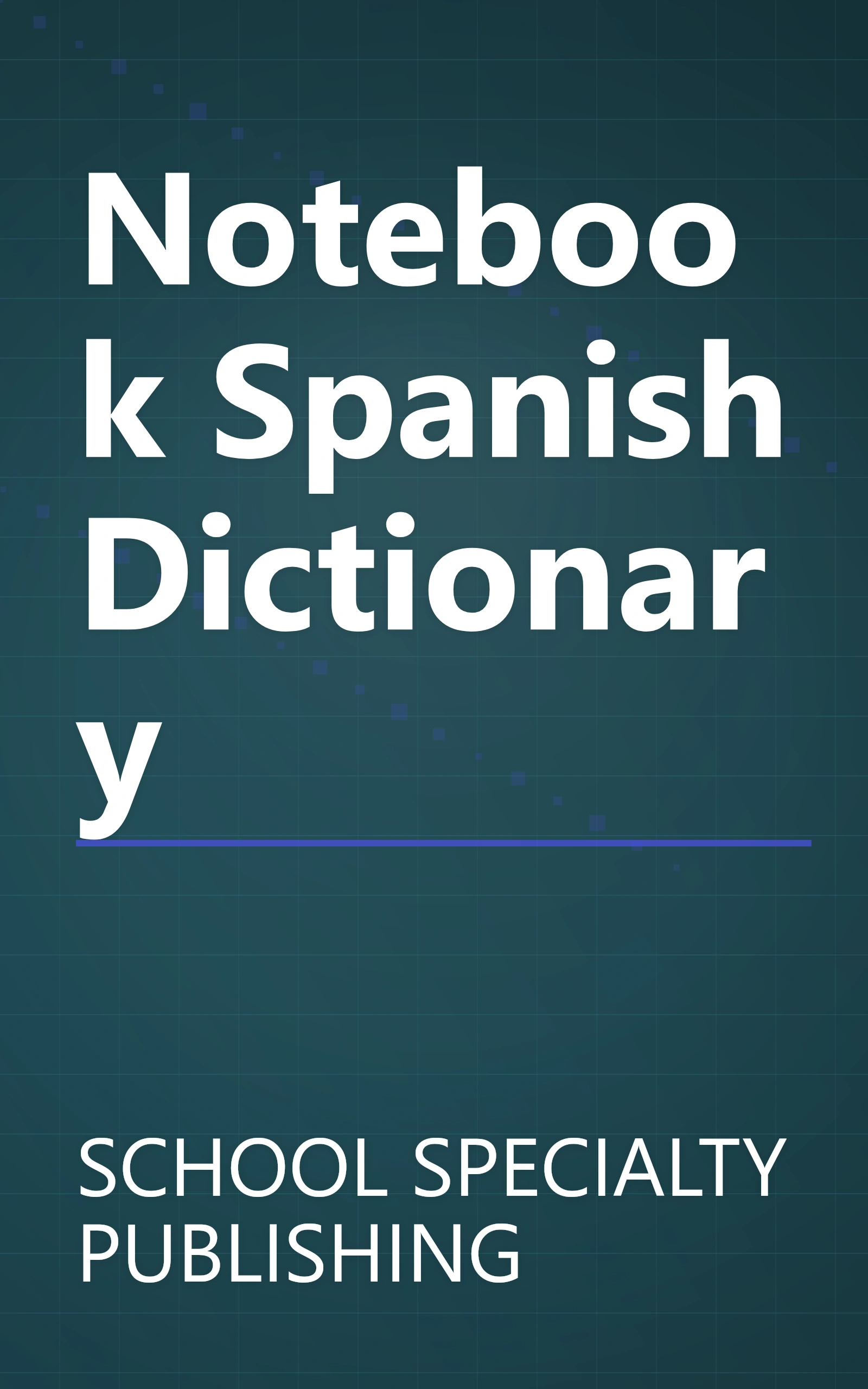 Notebook Spanish Dictionary book cover