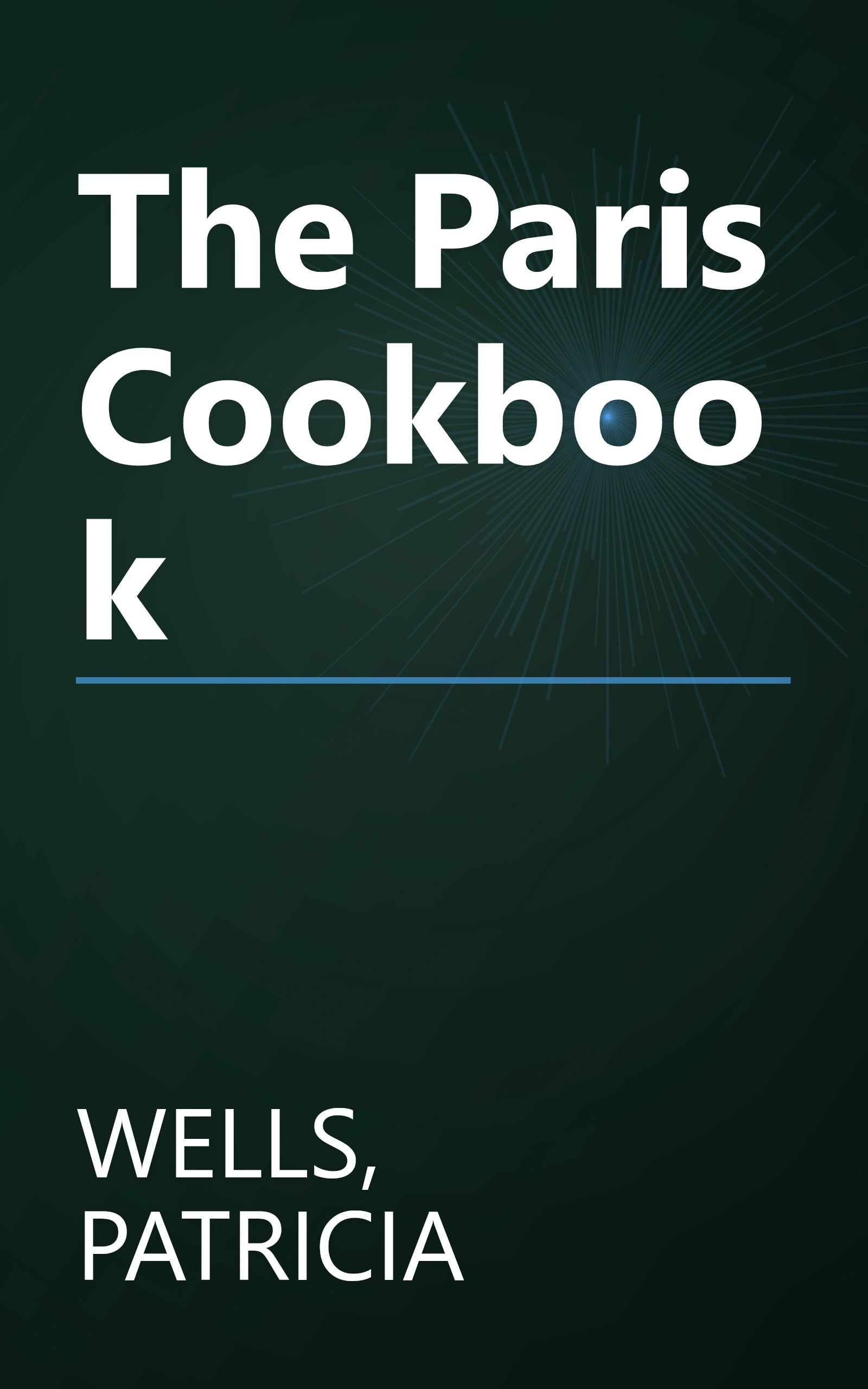 The Paris Cookbook book cover
