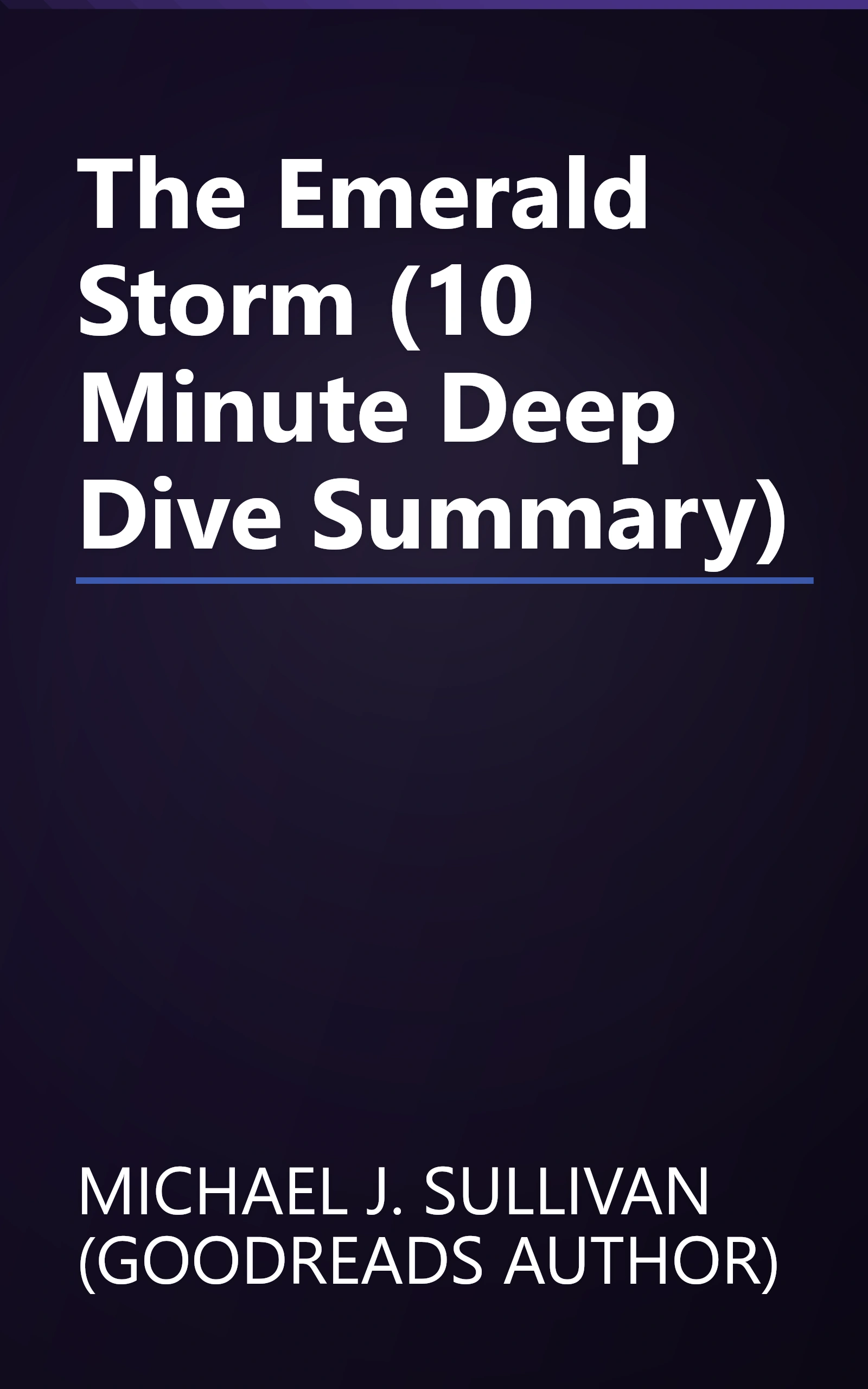 The Emerald Storm (10 Minute   Deep Dive Summary) book cover