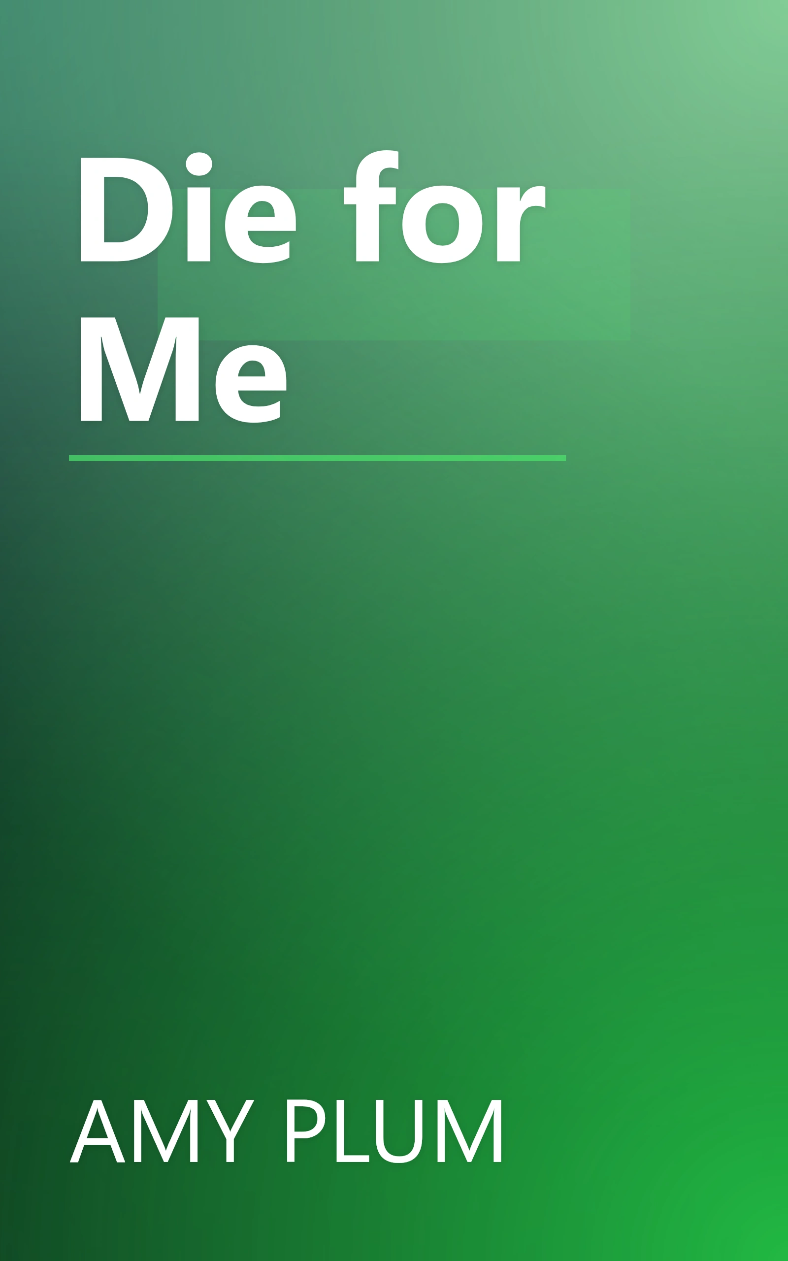 Die for Me book cover