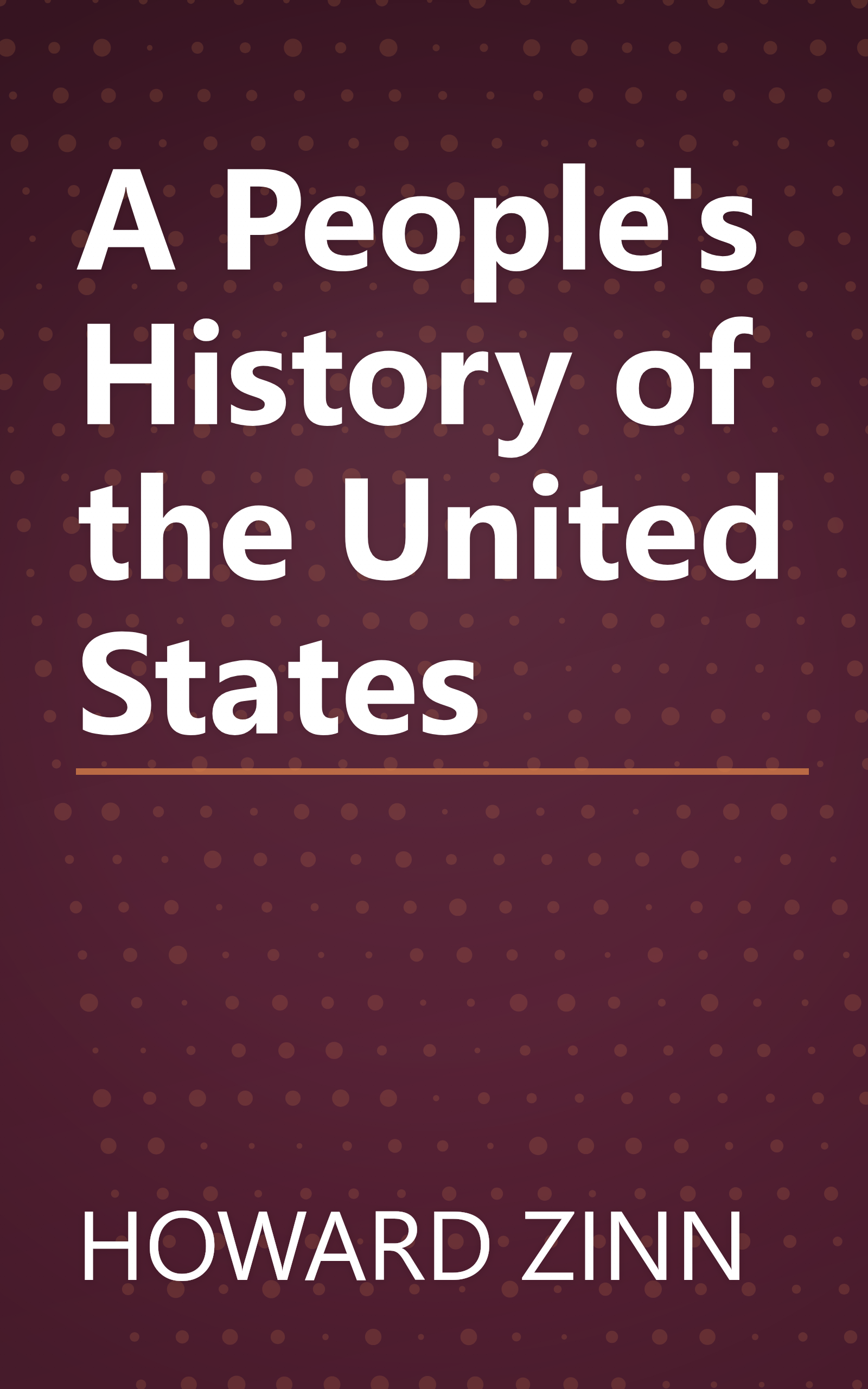 A People's History of the United States book cover
