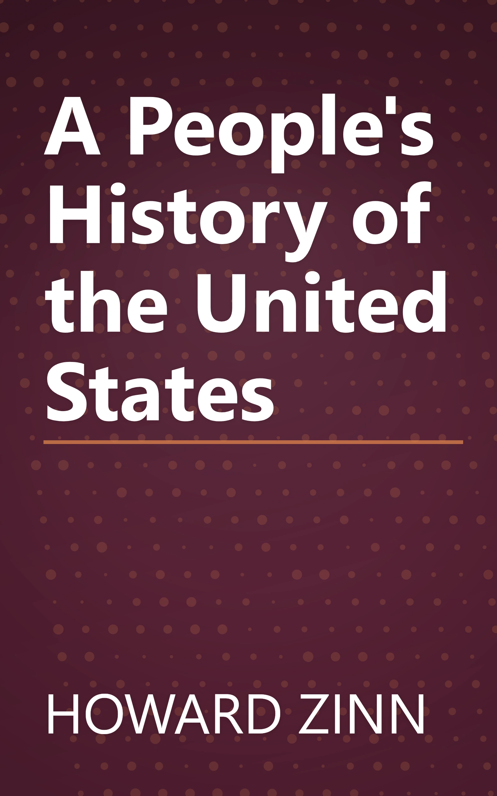 A People's History of the United States book cover