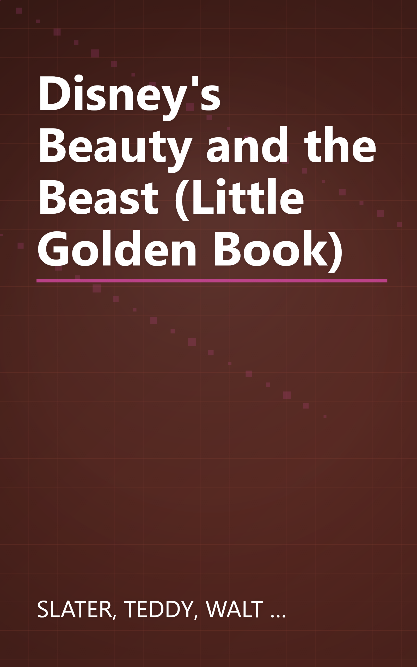 Disney's Beauty and the Beast (Little Golden Book) book cover
