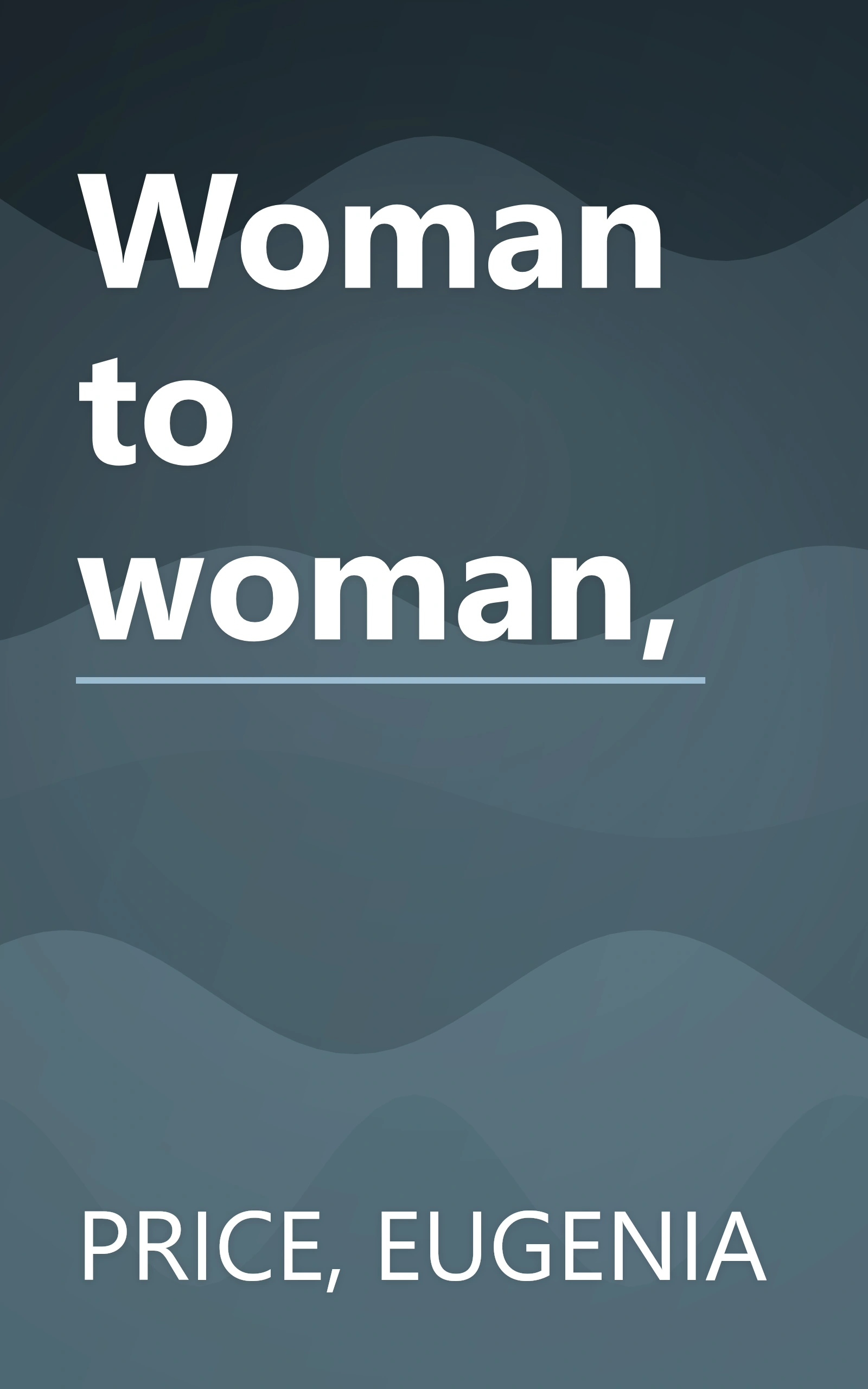 Woman to woman, book cover