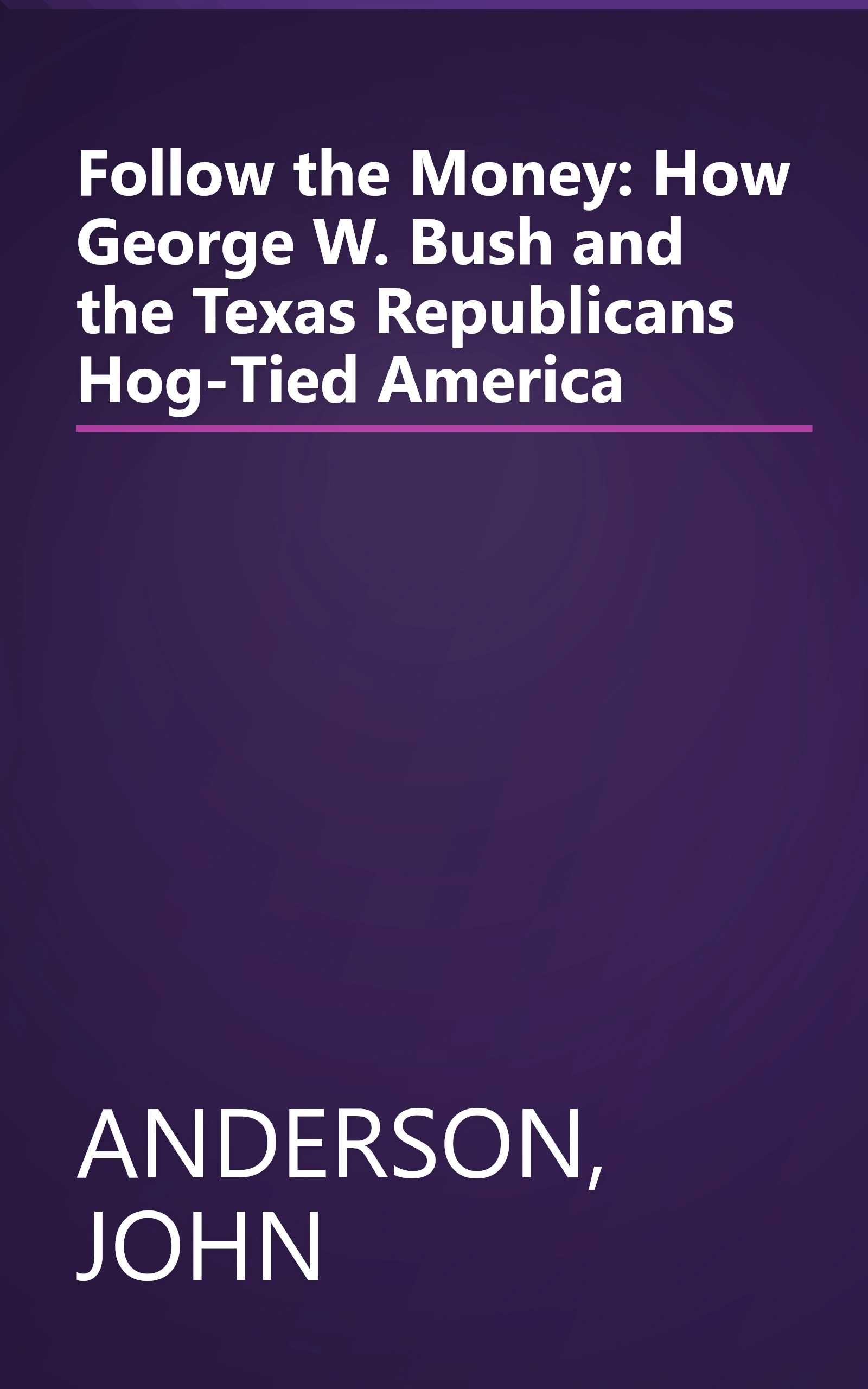 Follow the Money: How George W. Bush and the Texas Republicans Hog-Tied America book cover