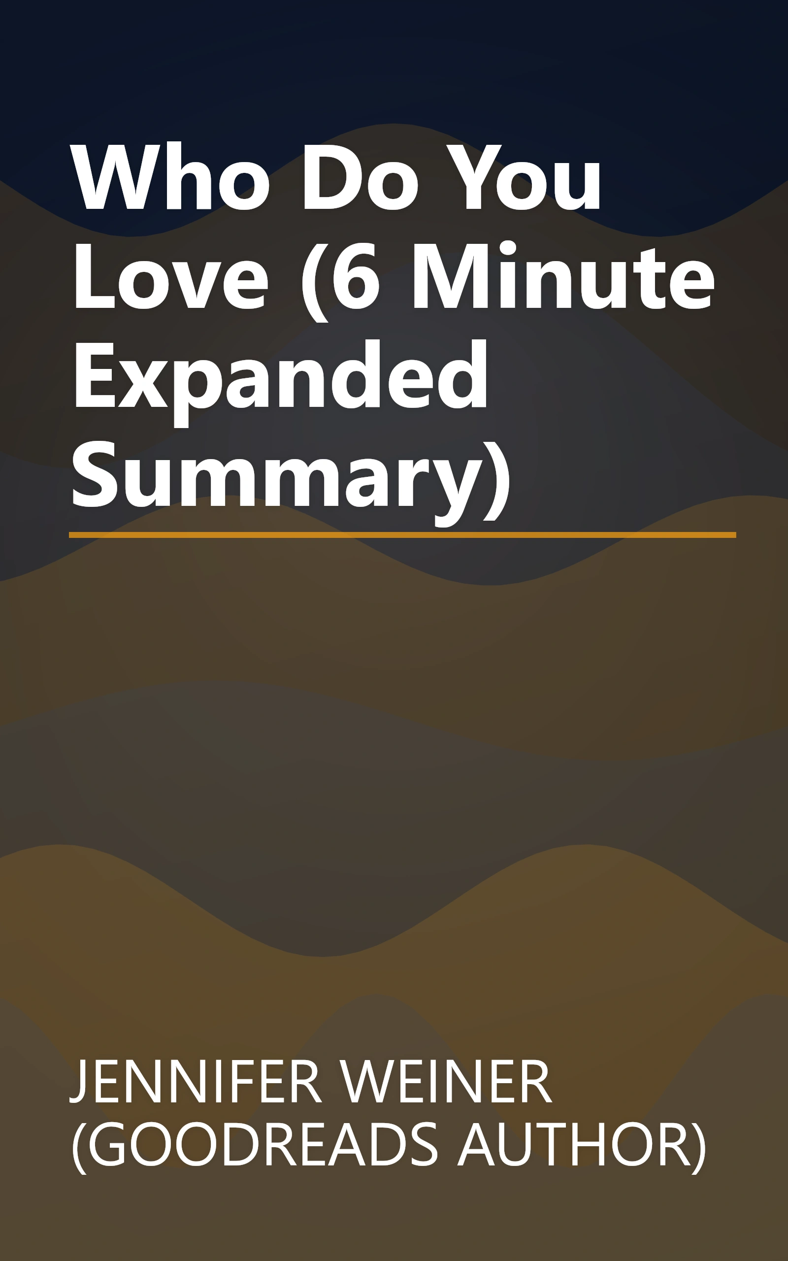 Who Do You Love (6 Minute   Expanded Summary) book cover