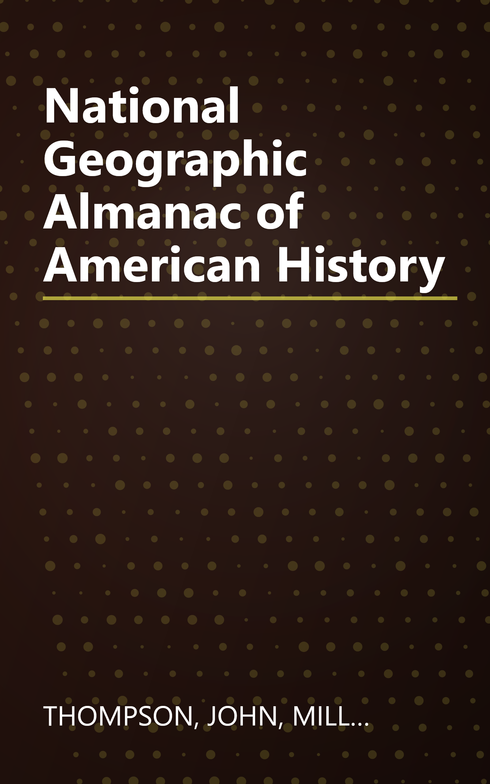 National Geographic Almanac of American History book cover