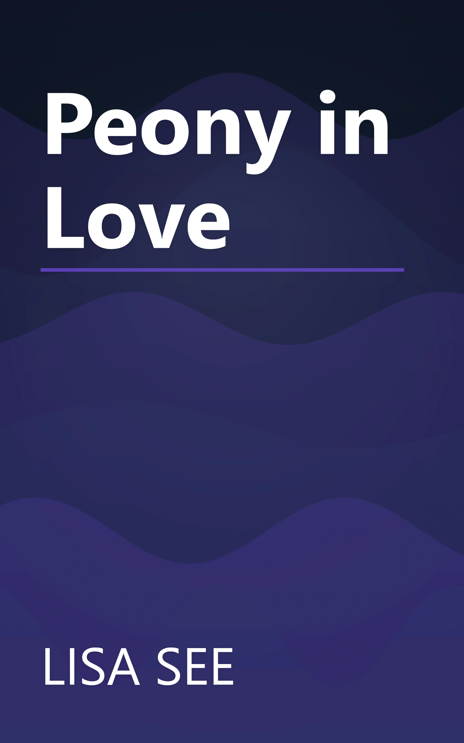 Peony in Love book cover