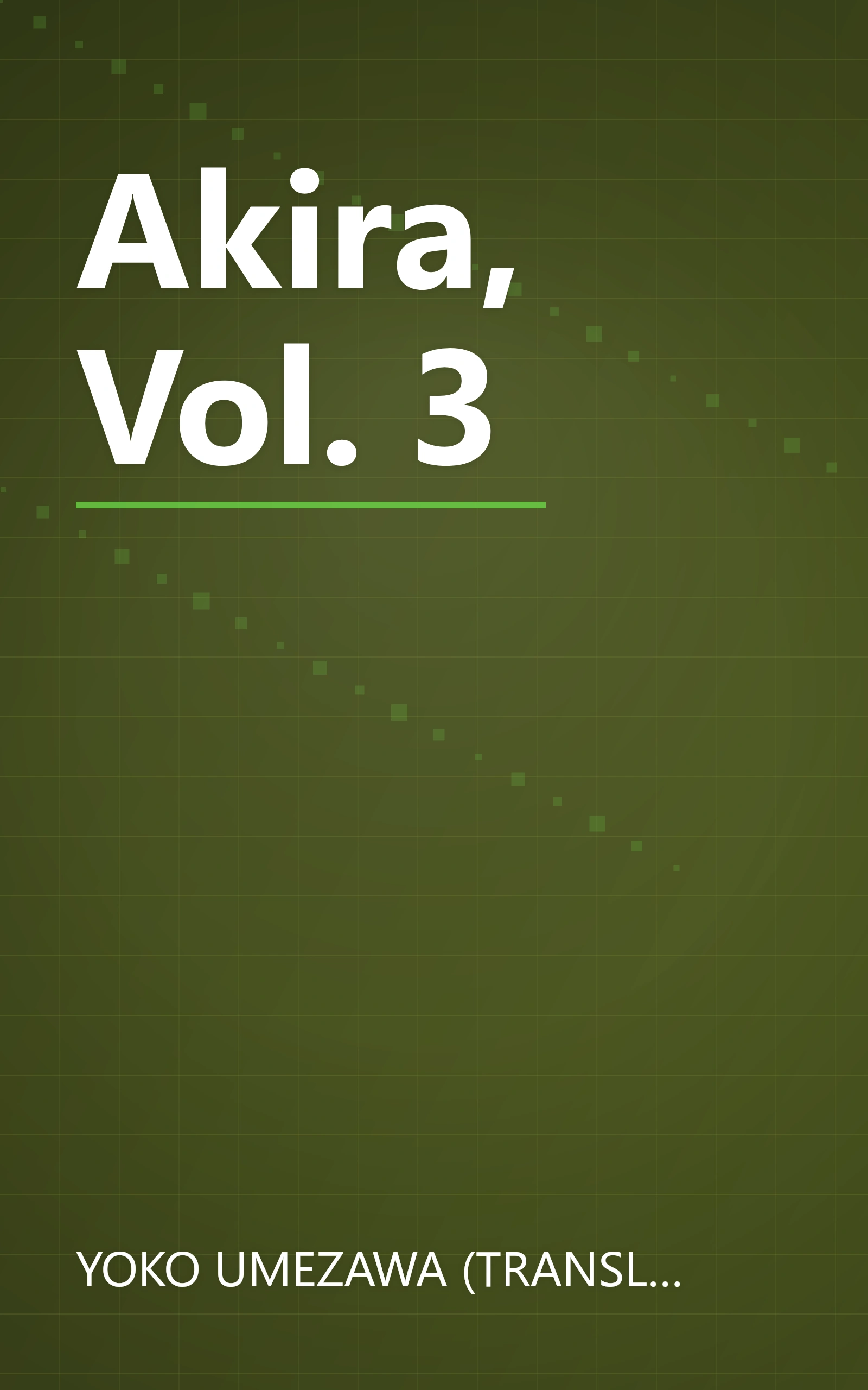 Akira, Vol. 3 book cover