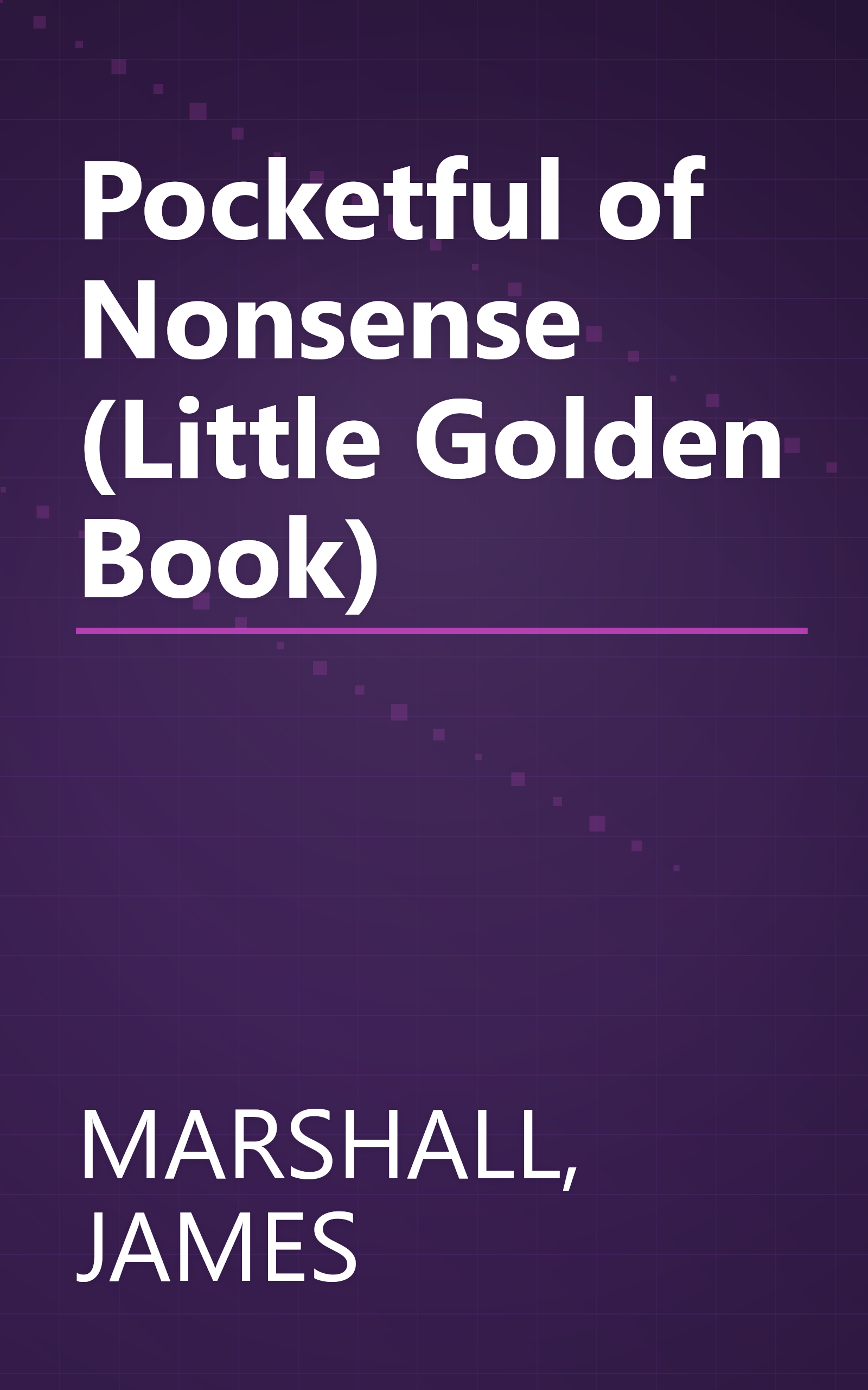 Pocketful of Nonsense (Little Golden Book) book cover