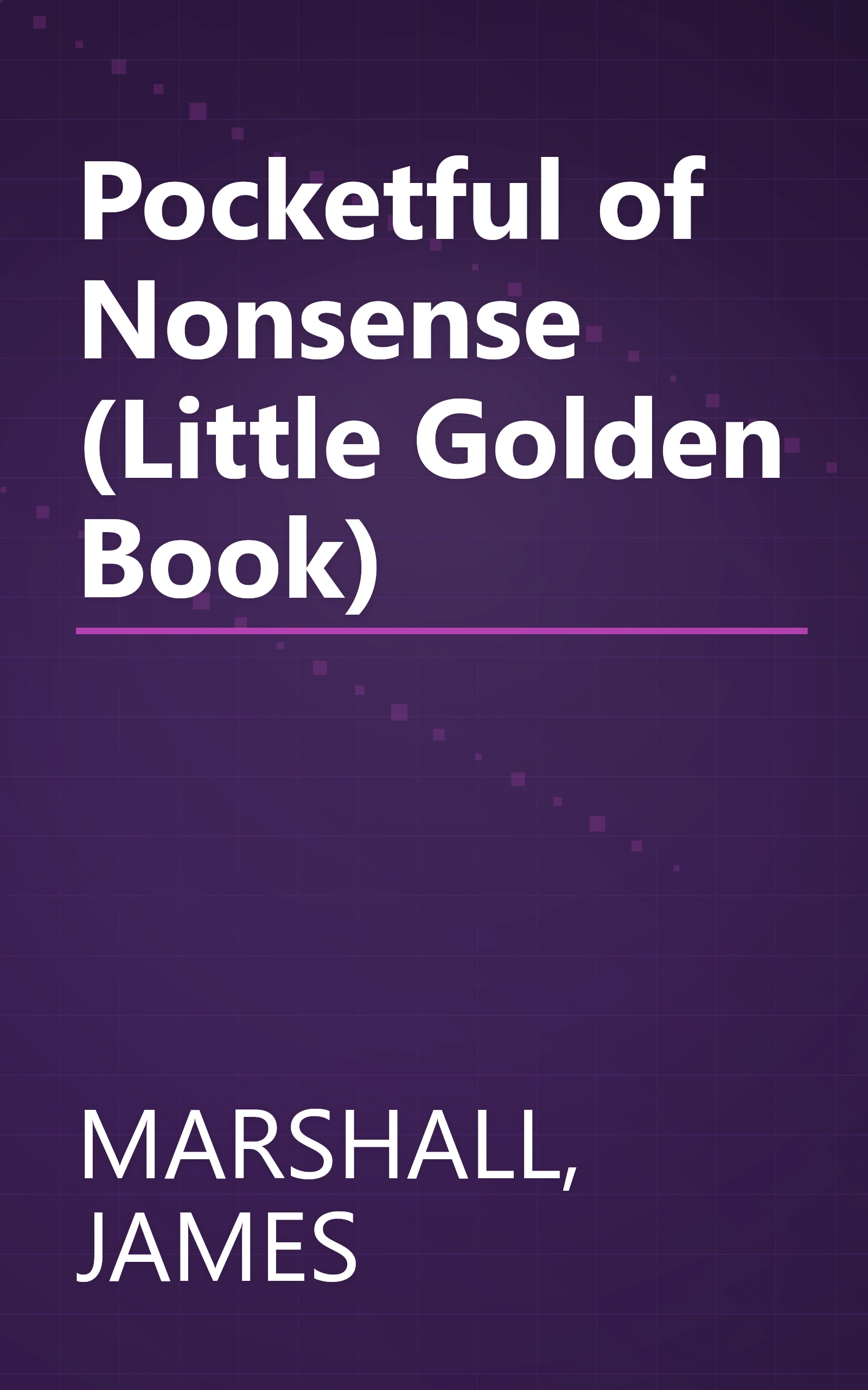 Pocketful of Nonsense (Little Golden Book) book cover