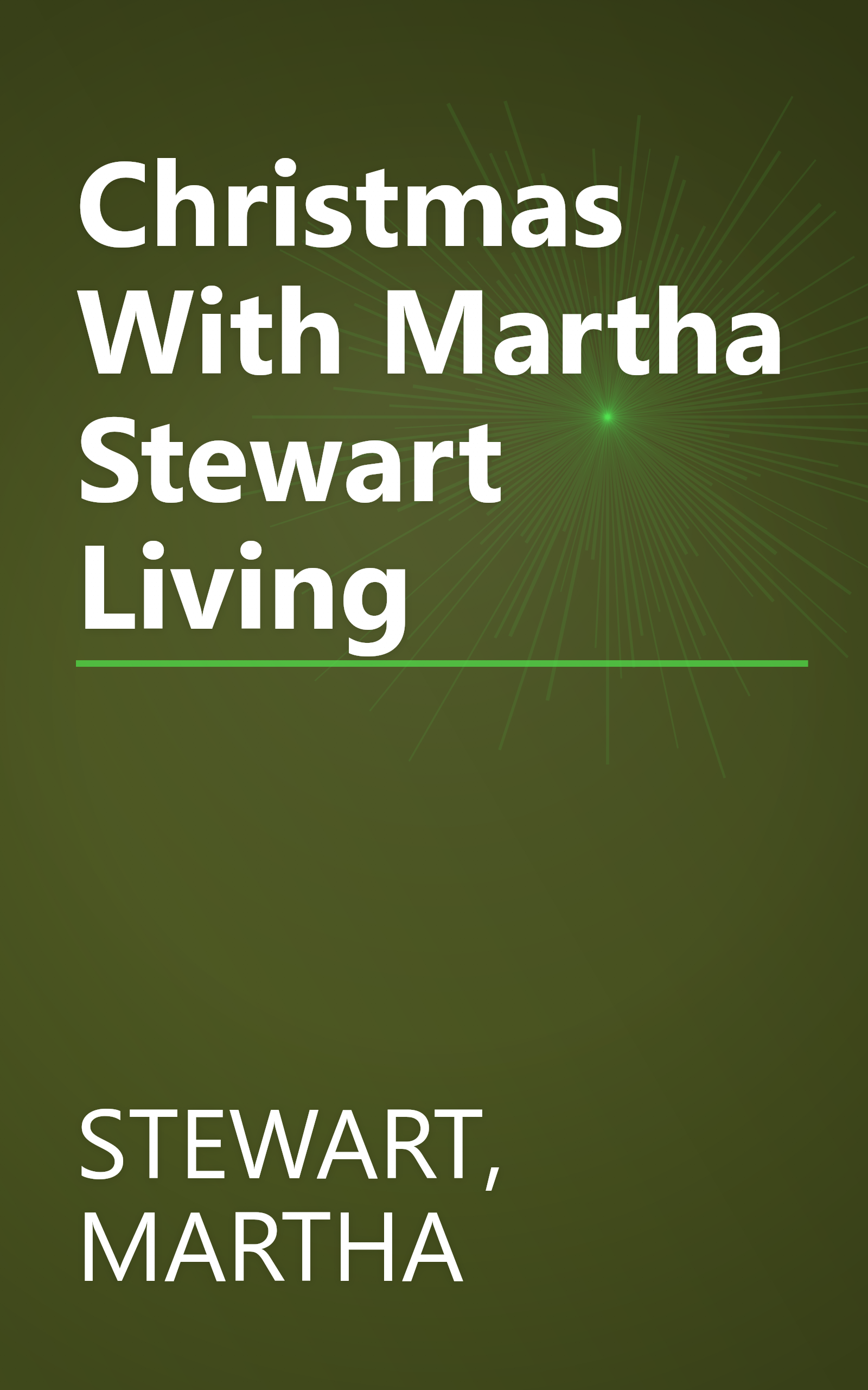 Christmas With Martha Stewart Living book cover