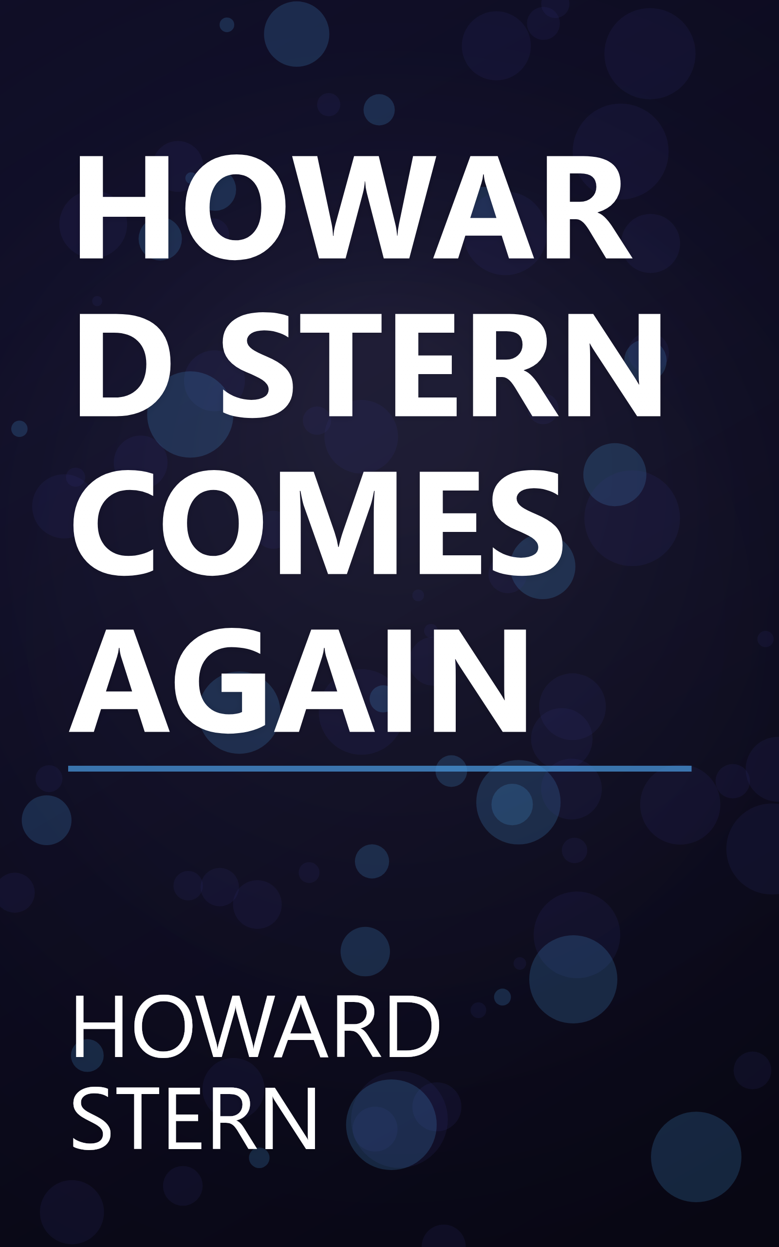 HOWARD STERN COMES AGAIN book cover
