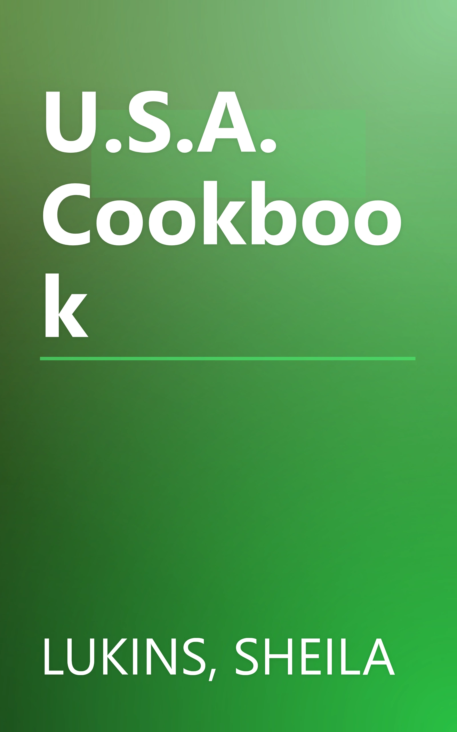 U.S.A. Cookbook book cover