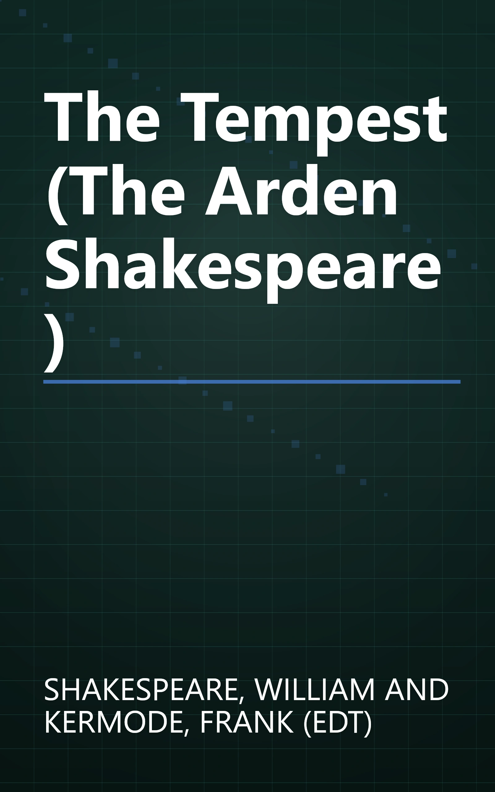 The Tempest (The Arden Shakespeare) book cover